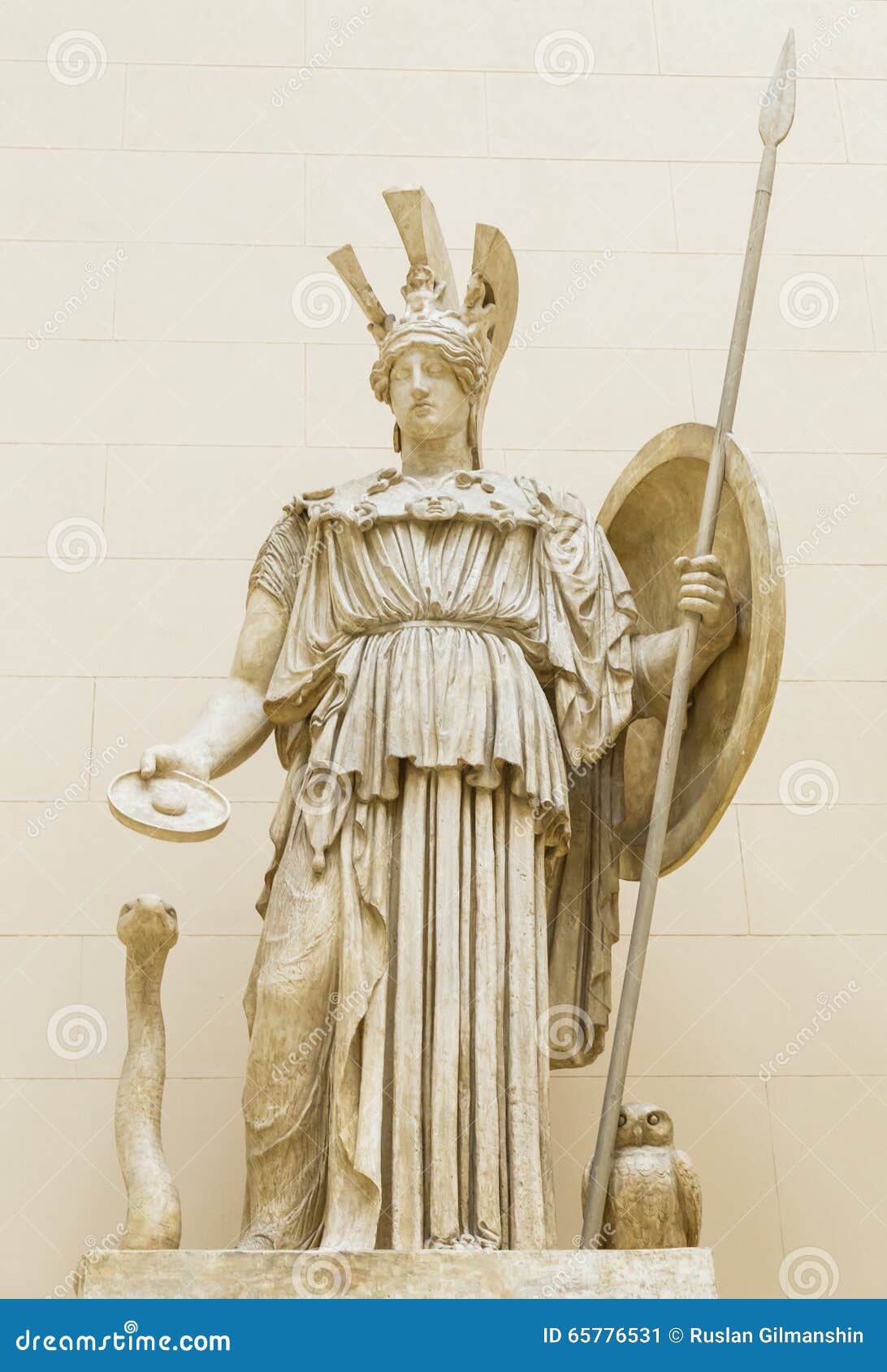 De Godin Van Athena Ancient Greeks ' Stock Afbeelding - Image of wijfje ...