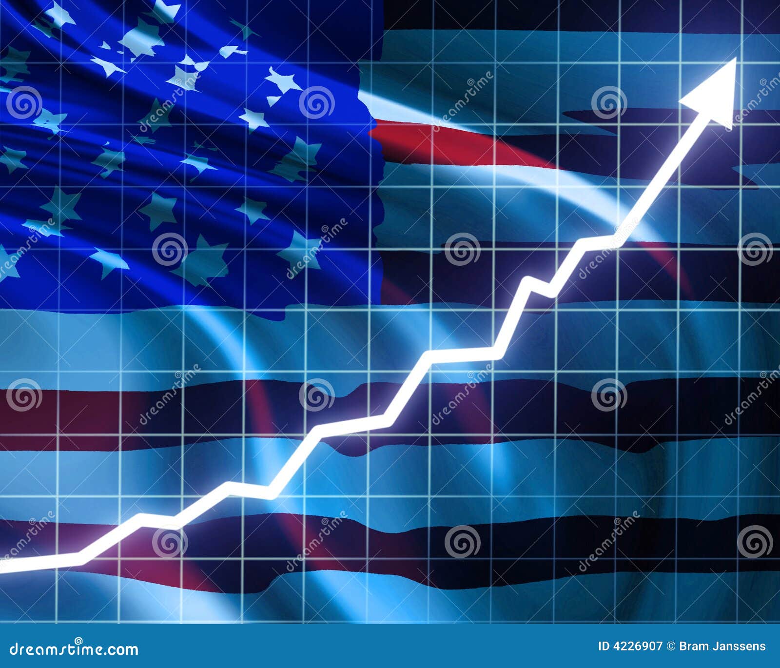 De goede economische groei stock illustratie. Illustration of daling ...
