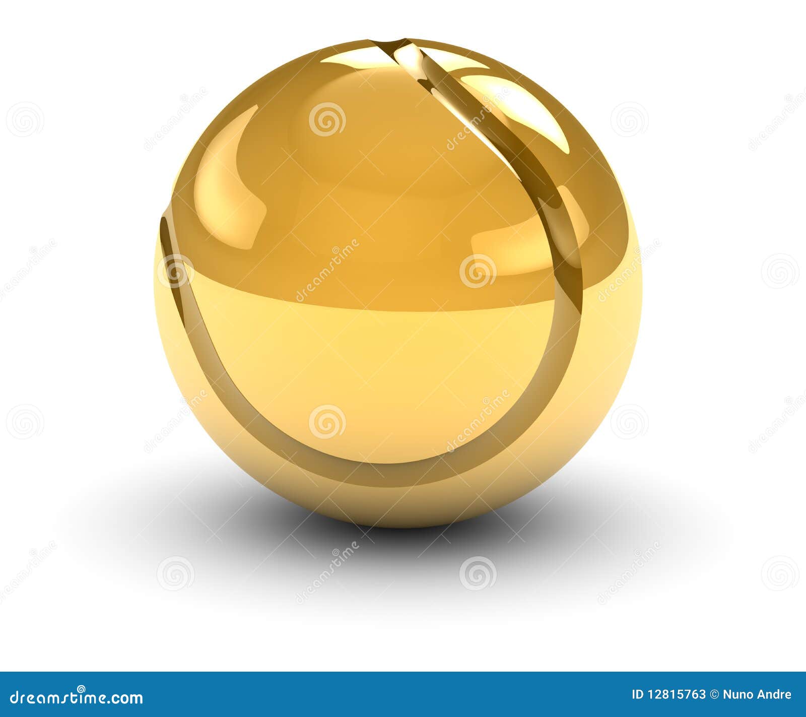 De Gouden Bal Van Het Tennis Stock Illustratie - Illustration of ...