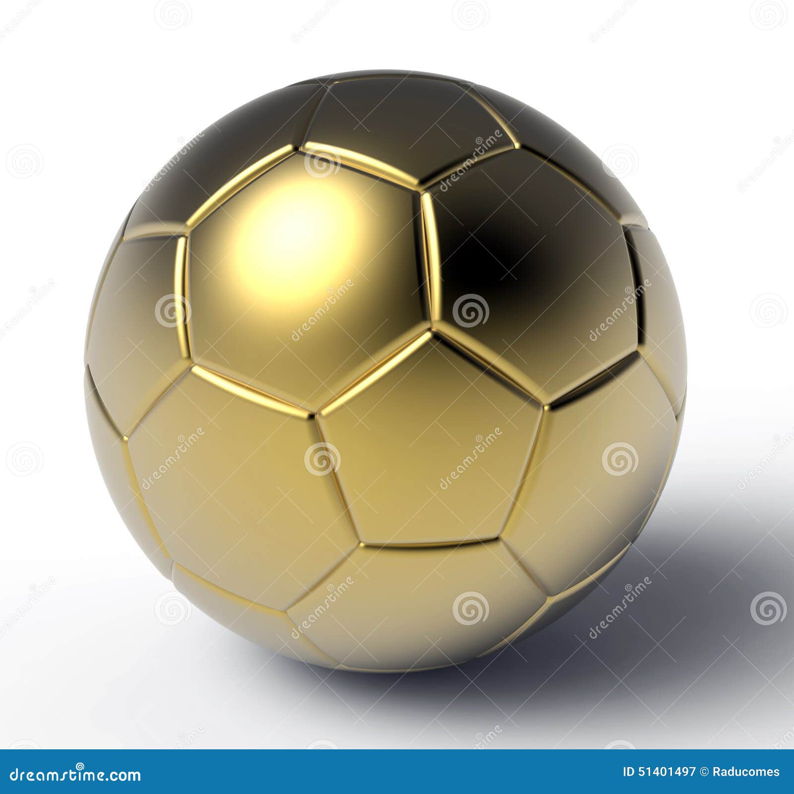 De Gouden Bal Van Het Voetbal Stock Illustratie - Illustration of ...