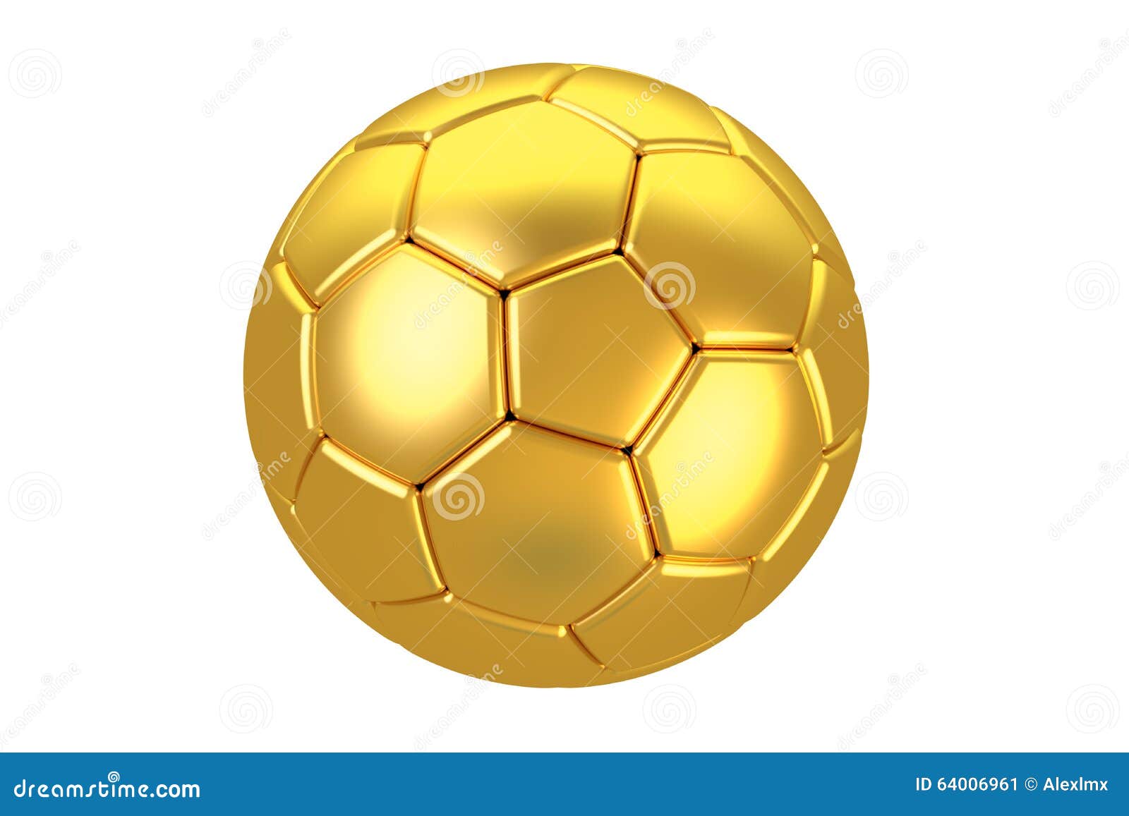 DE GOUDEN BAL VAN HET VOETBAL Stock Illustratie - Illustration of ...