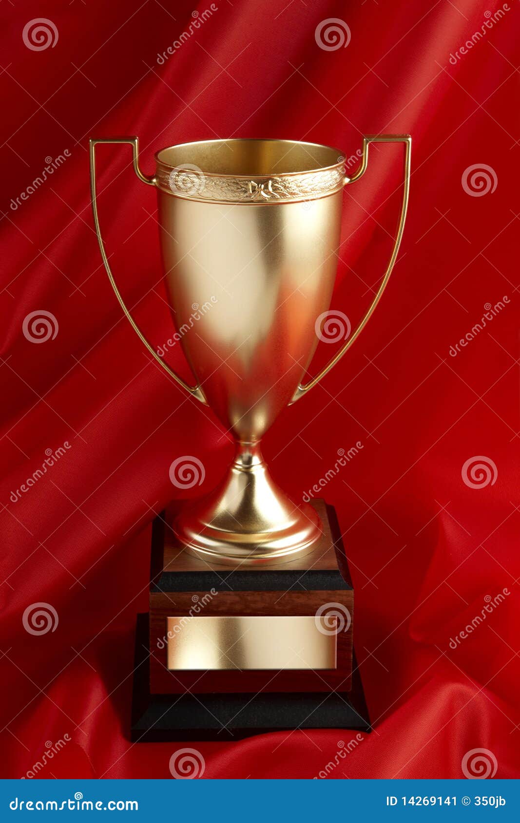 De Gouden Kop Van De Trofee Stock Afbeelding - Image of enkelvoudig ...