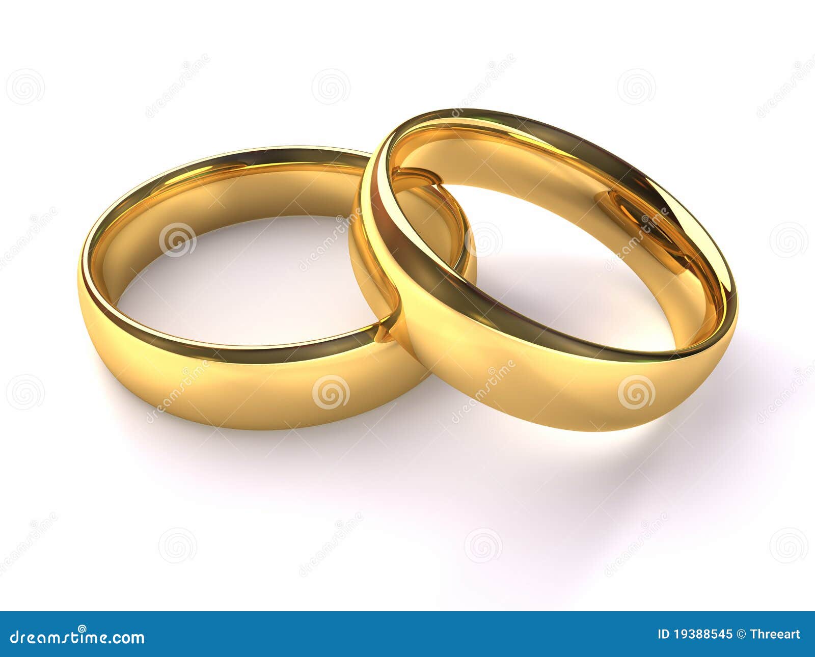 De Gouden Ringen Van Het Huwelijk Stock Illustratie - Afbeelding: 19388545