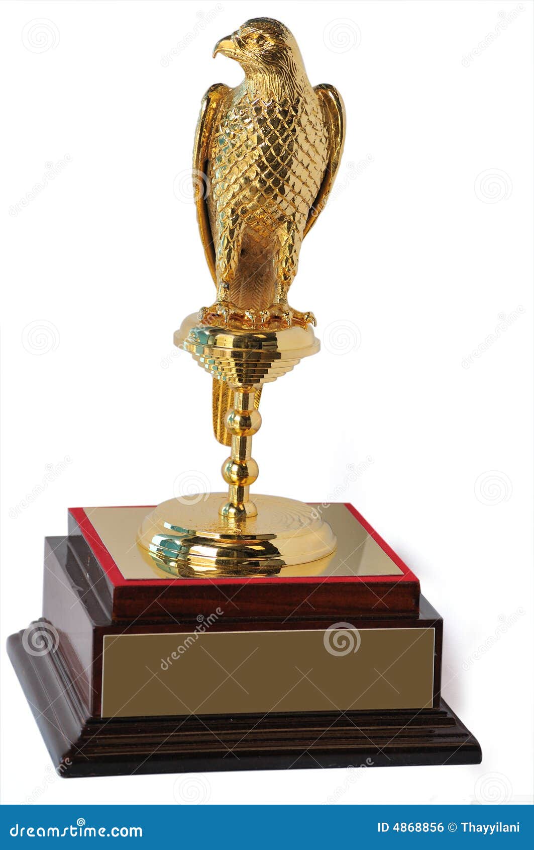 De Gouden Trofee Van De Valk Stock Foto - Image of horizontaal, jager ...