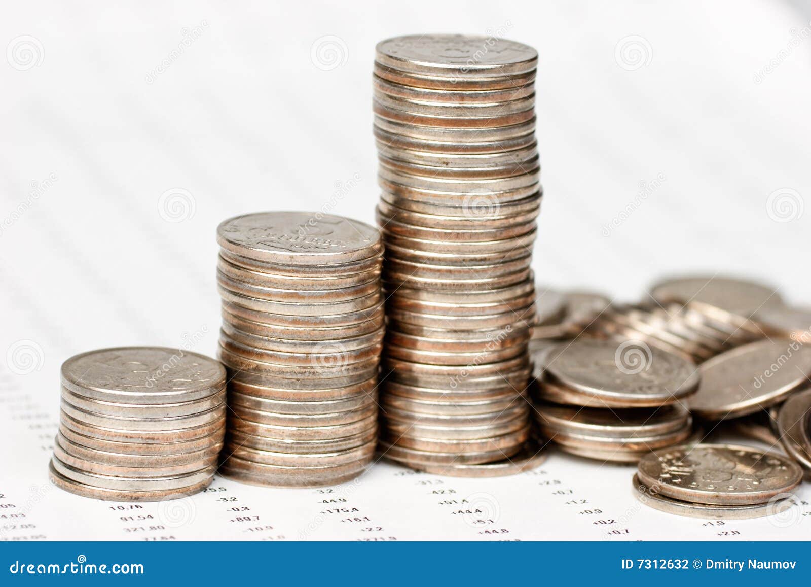 De Grafiek Van Muntstukken Het Instorten Stock Foto - Image of verlies ...