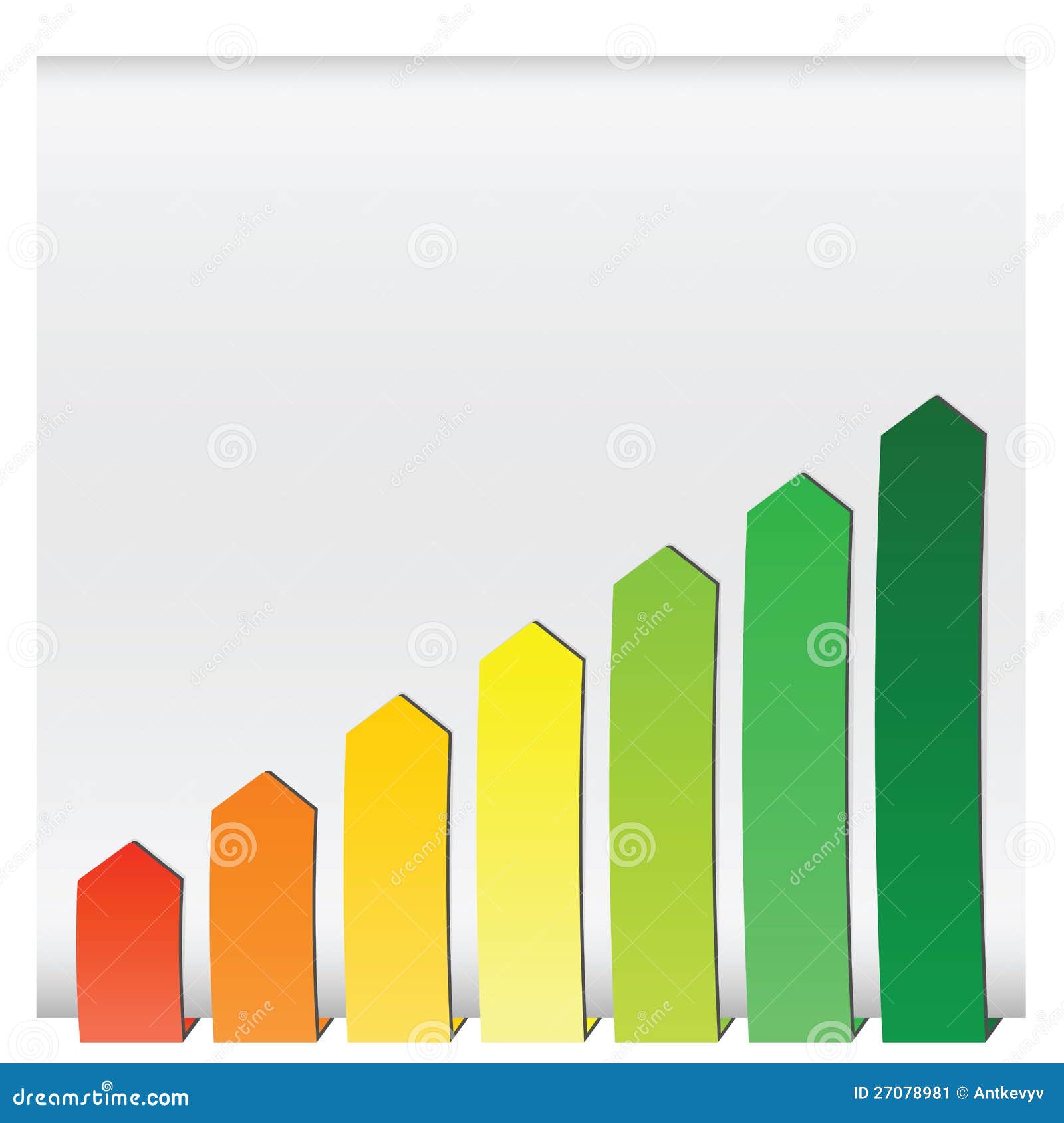 De Grafieken Van De Grafiek Het Groeien Vector Illustratie ...