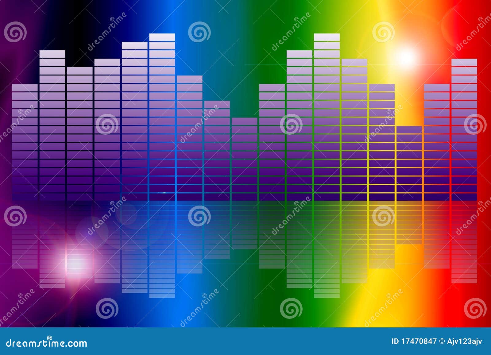 De Grafische Equaliser Van Het Spectrum Stock Illustratie ...