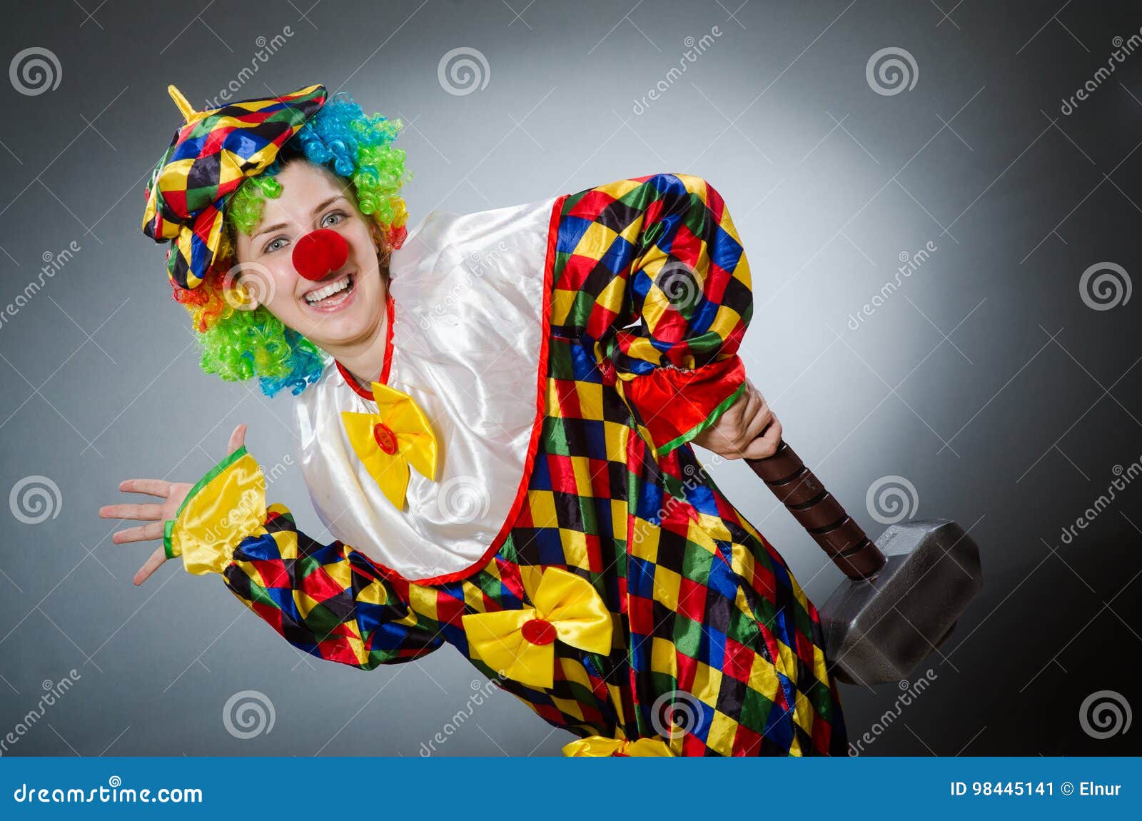De Grappige Clown in Komisch Concept Stock Afbeelding - Image of ...