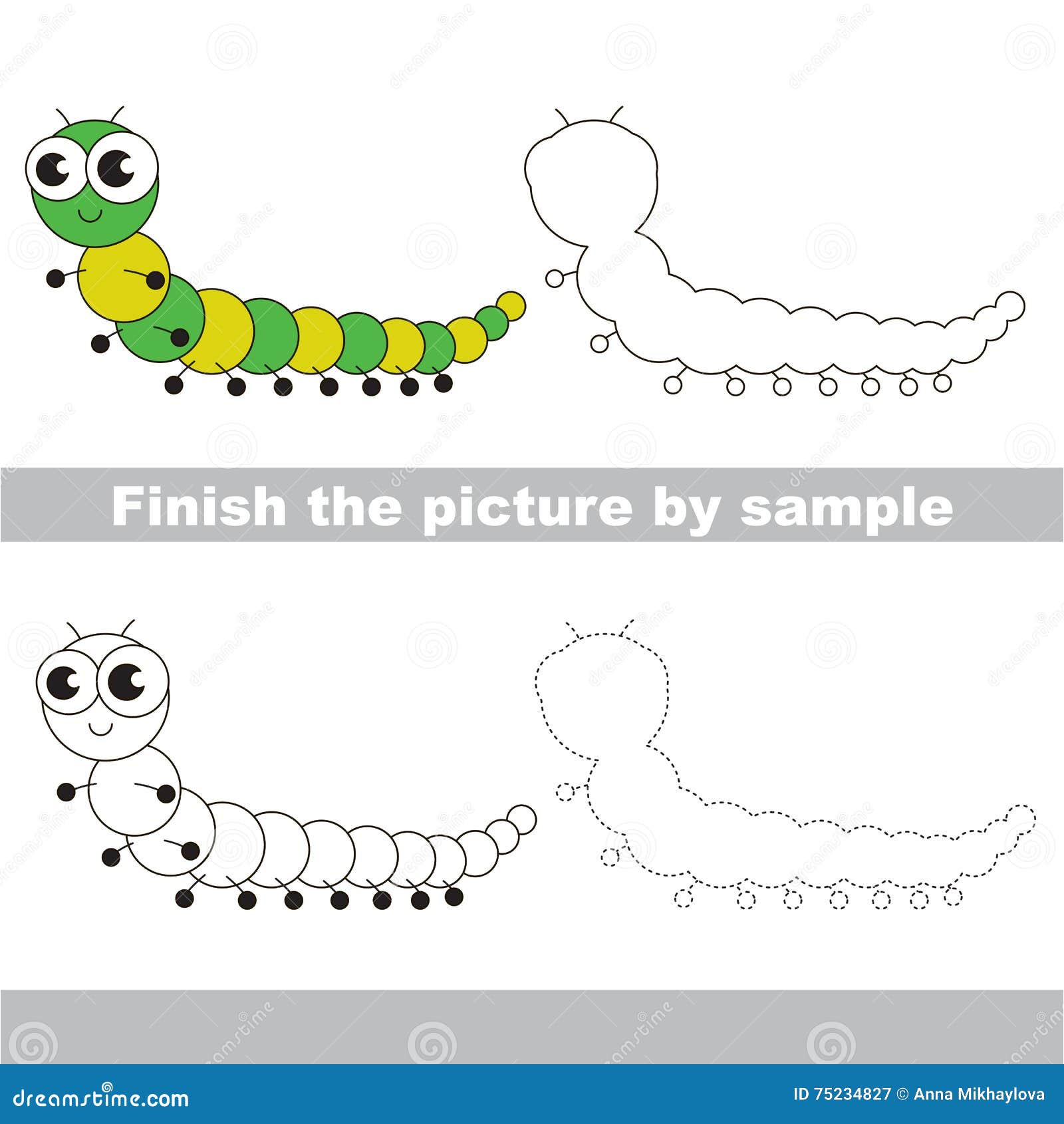 De Grappige Duizendpoot Tekeningsaantekenvel Vector Illustratie ...