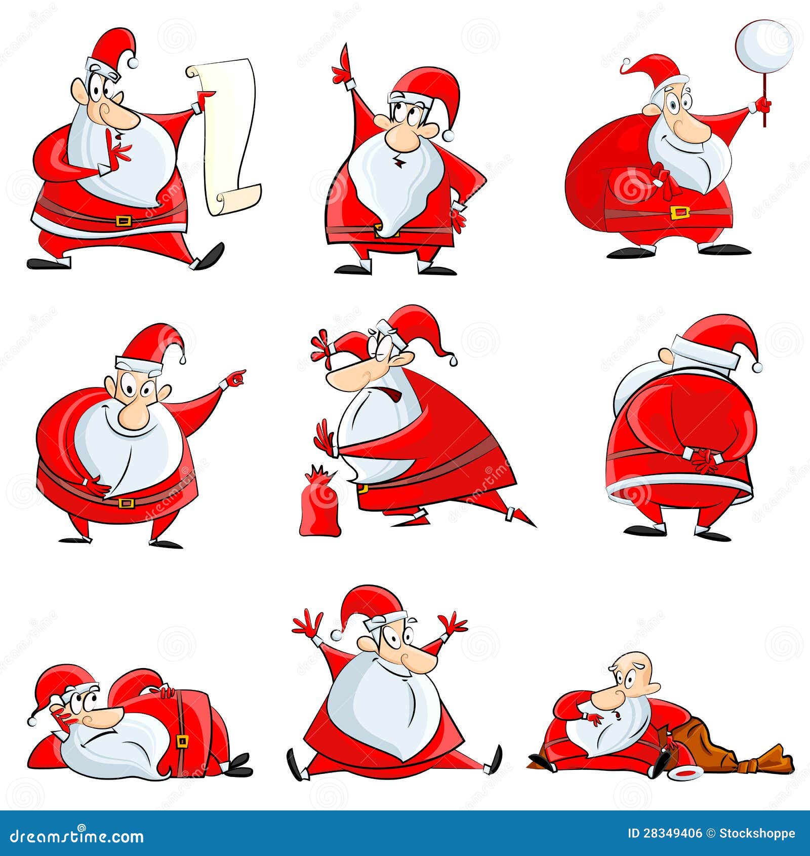 De grappige Kerstman vector illustratie. Illustration of gelegenheid ...
