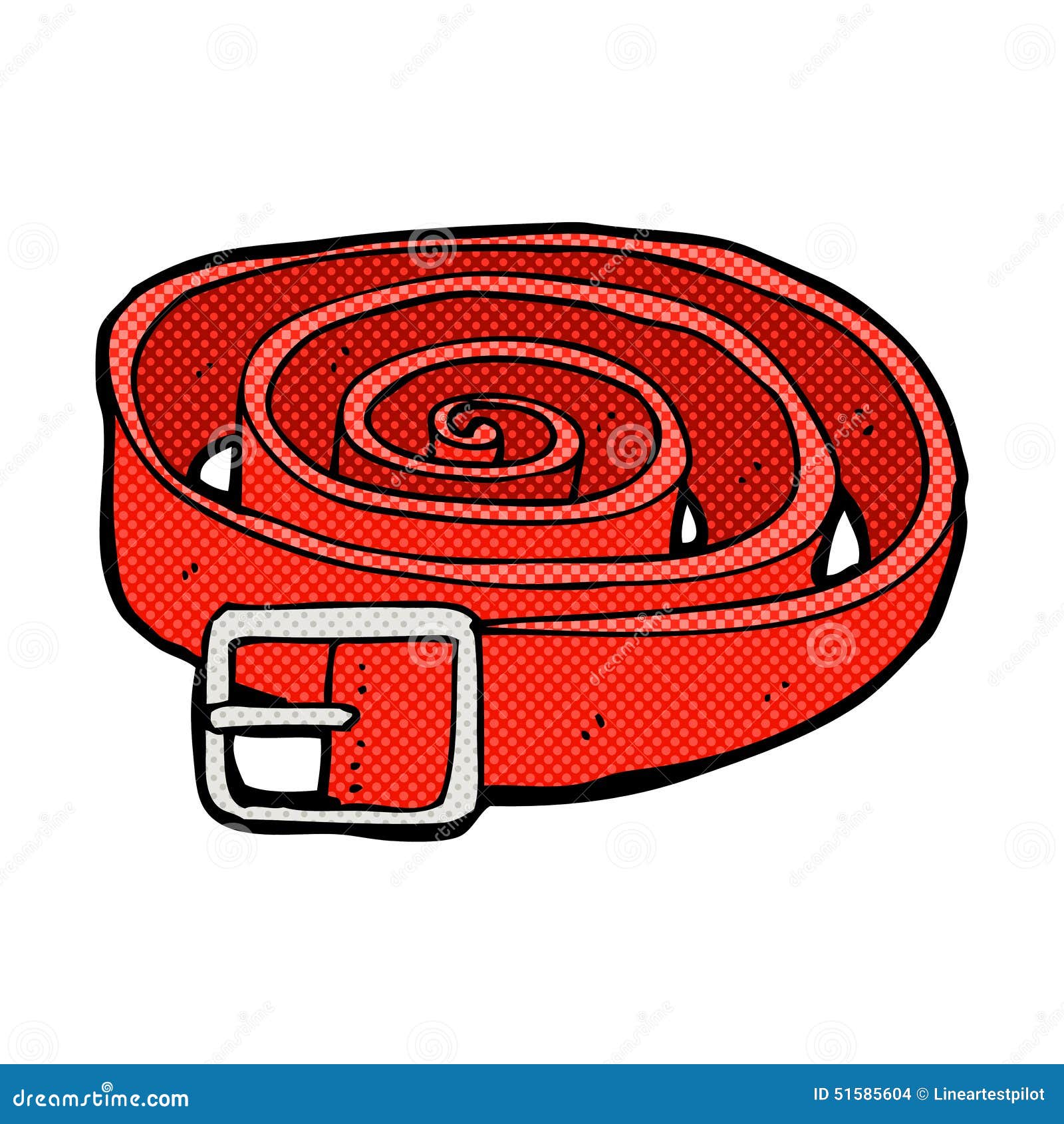 De Grappige Riem Van Het Beeldverhaalleer Stock Illustratie ...