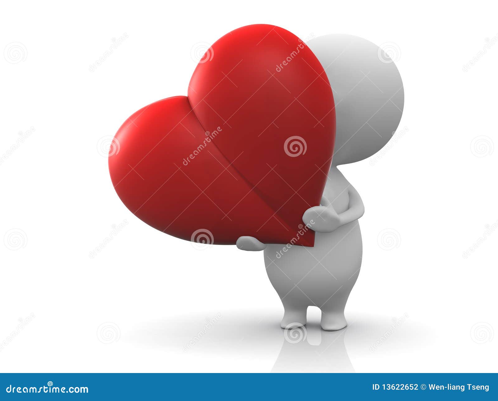 De Greep Van De Persoon Een Rood Hart Stock Illustratie - Illustration ...