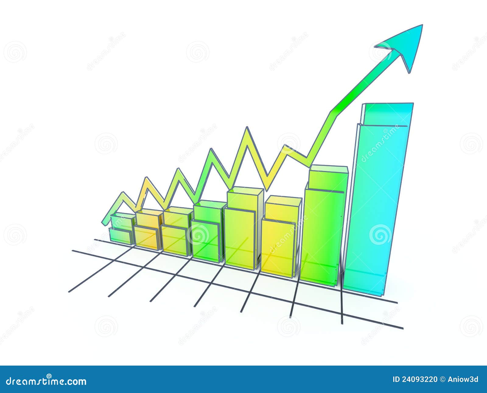 De Groei In Zaken En Economie. Stock Illustratie - Illustratie ...