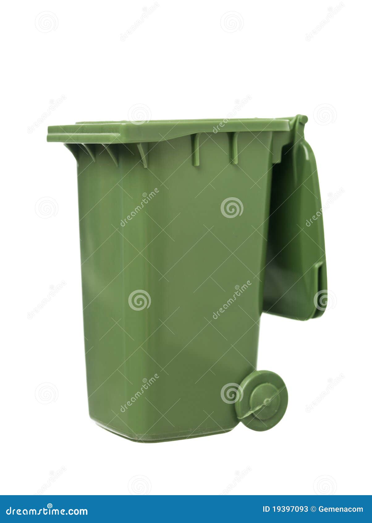 De Groene Bak Van Het Recycling Stock Afbeelding - Image of groen ...