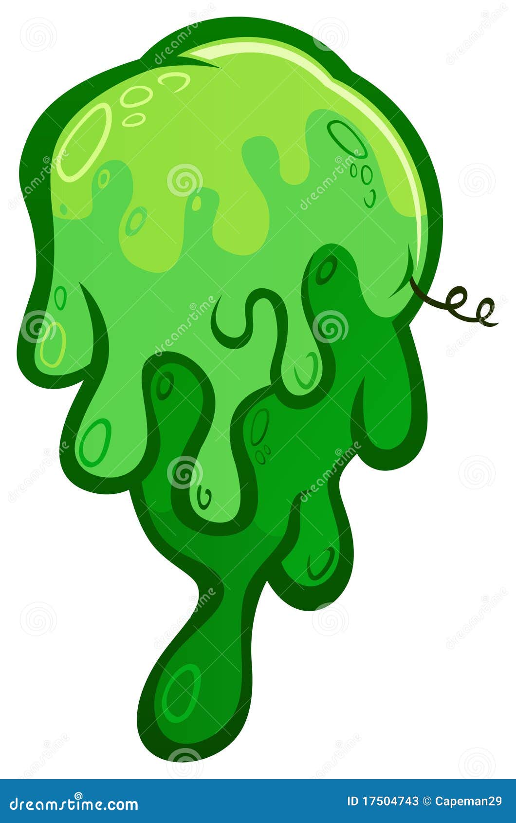 De Groene Bal Van Het Slijm Vector Illustratie - Illustration of ...