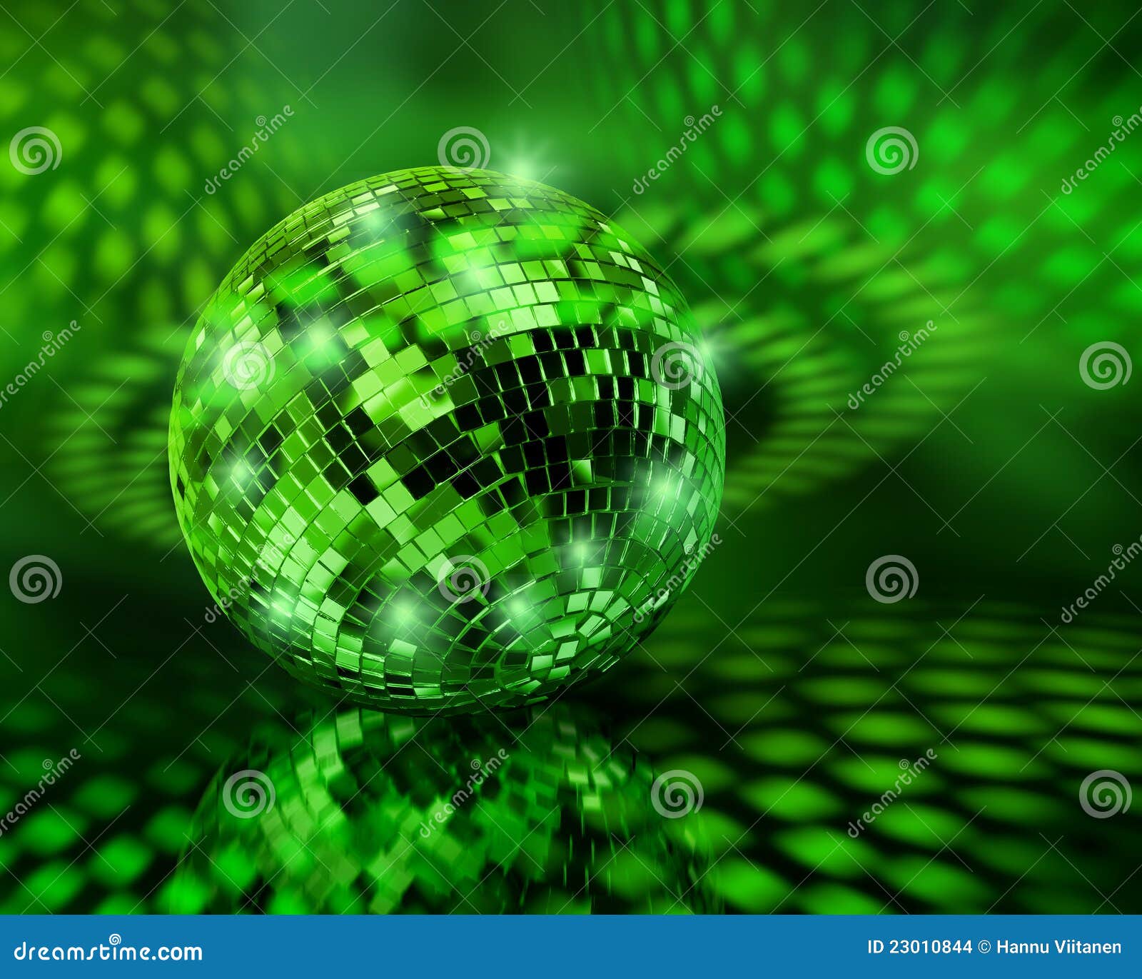 De Groene Bol Van De Discobal Stock Foto - Image of glanzend, licht ...