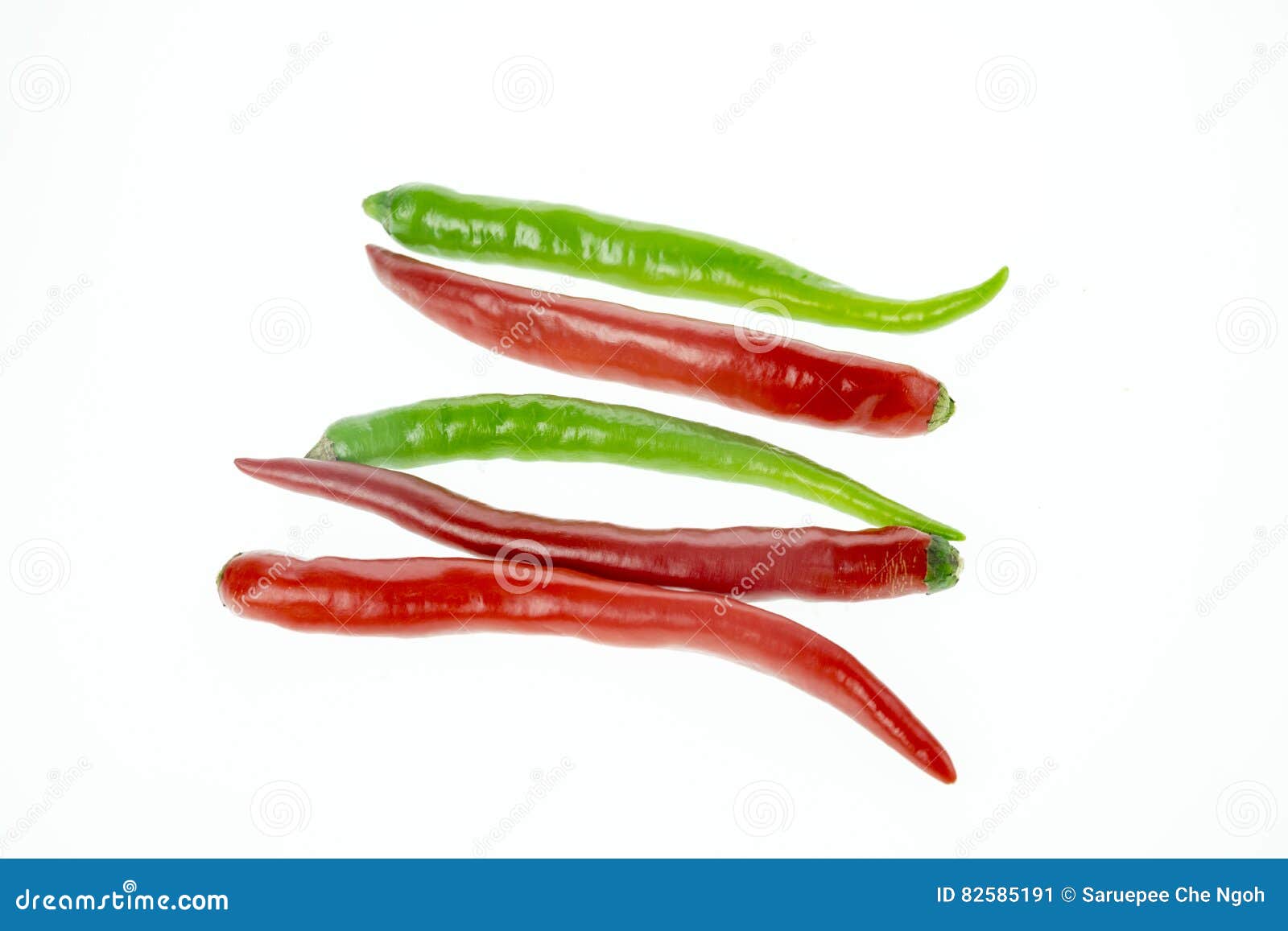 De Groene En Rode Peper Van De Spaanse Peper Stock Afbeelding - Image ...