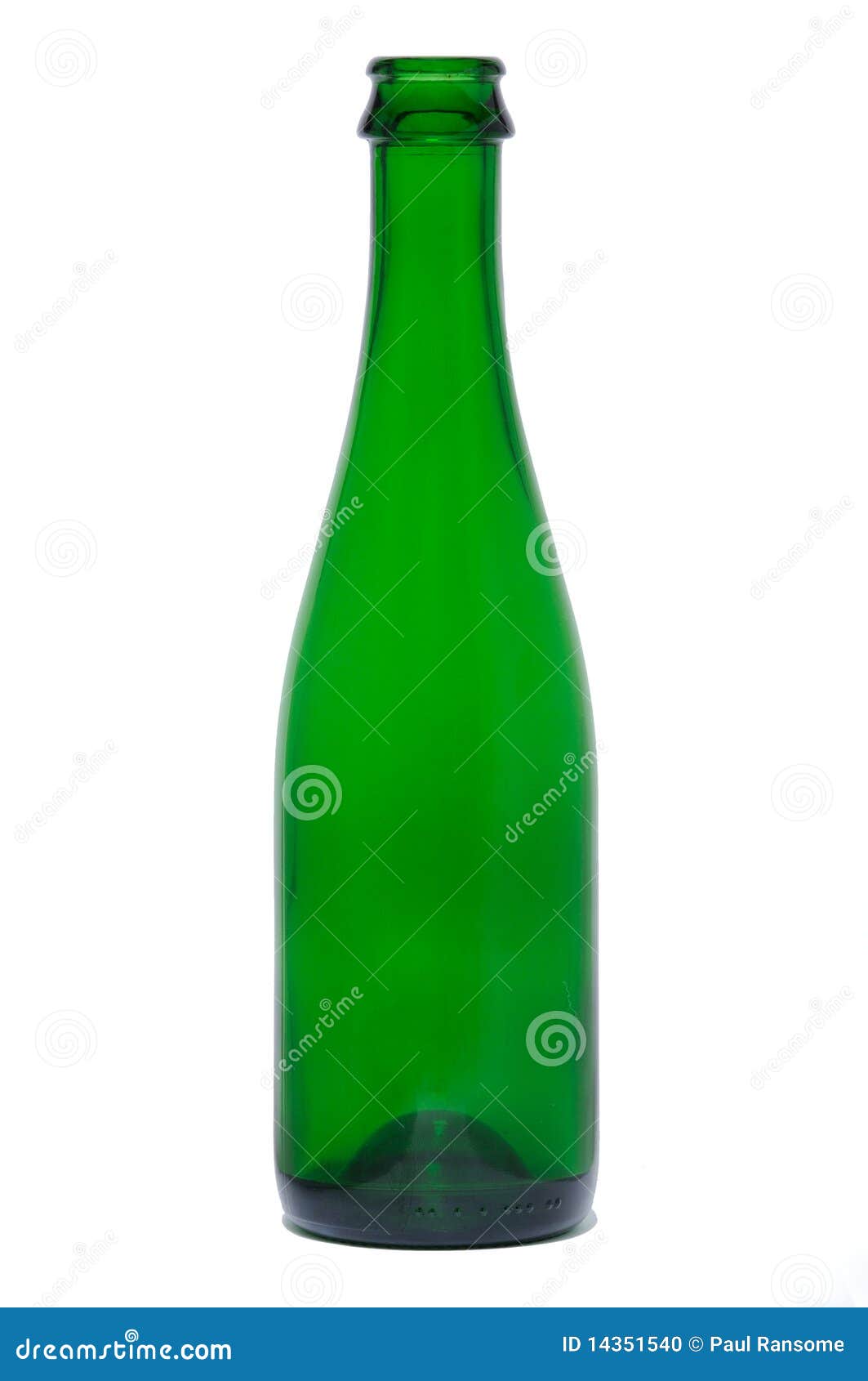 De Groene Fles Van Het Glas Stock Foto - Image of kroeg, bier: 14351540