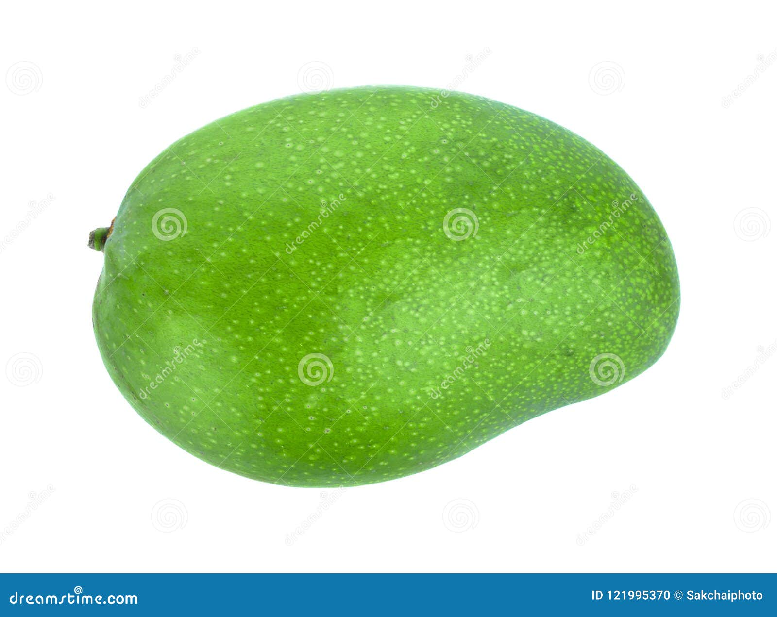 De Groene Mango Isoleert Op Witte Achtergrond Stock Foto - Image of ...