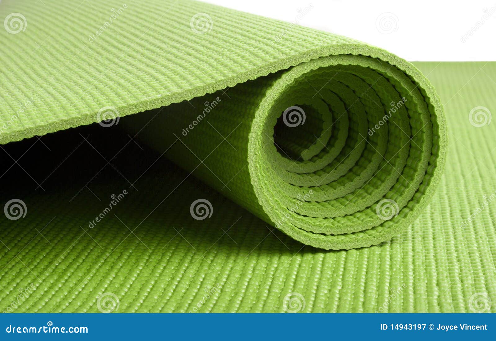 De groene Mat van de Yoga stock afbeelding. Image of gezondheid - 14943197