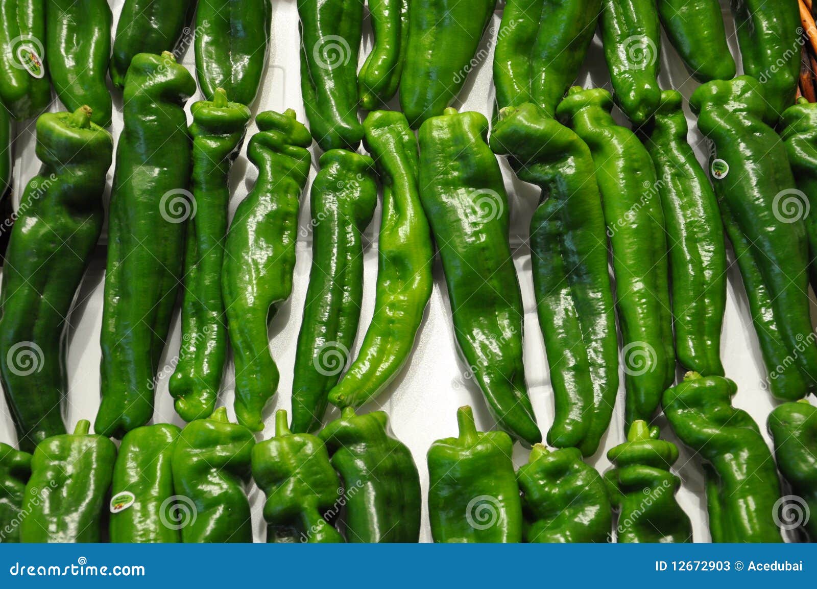 De Groene Peper Van De Spaanse Peper Stock Afbeelding - Image of ...