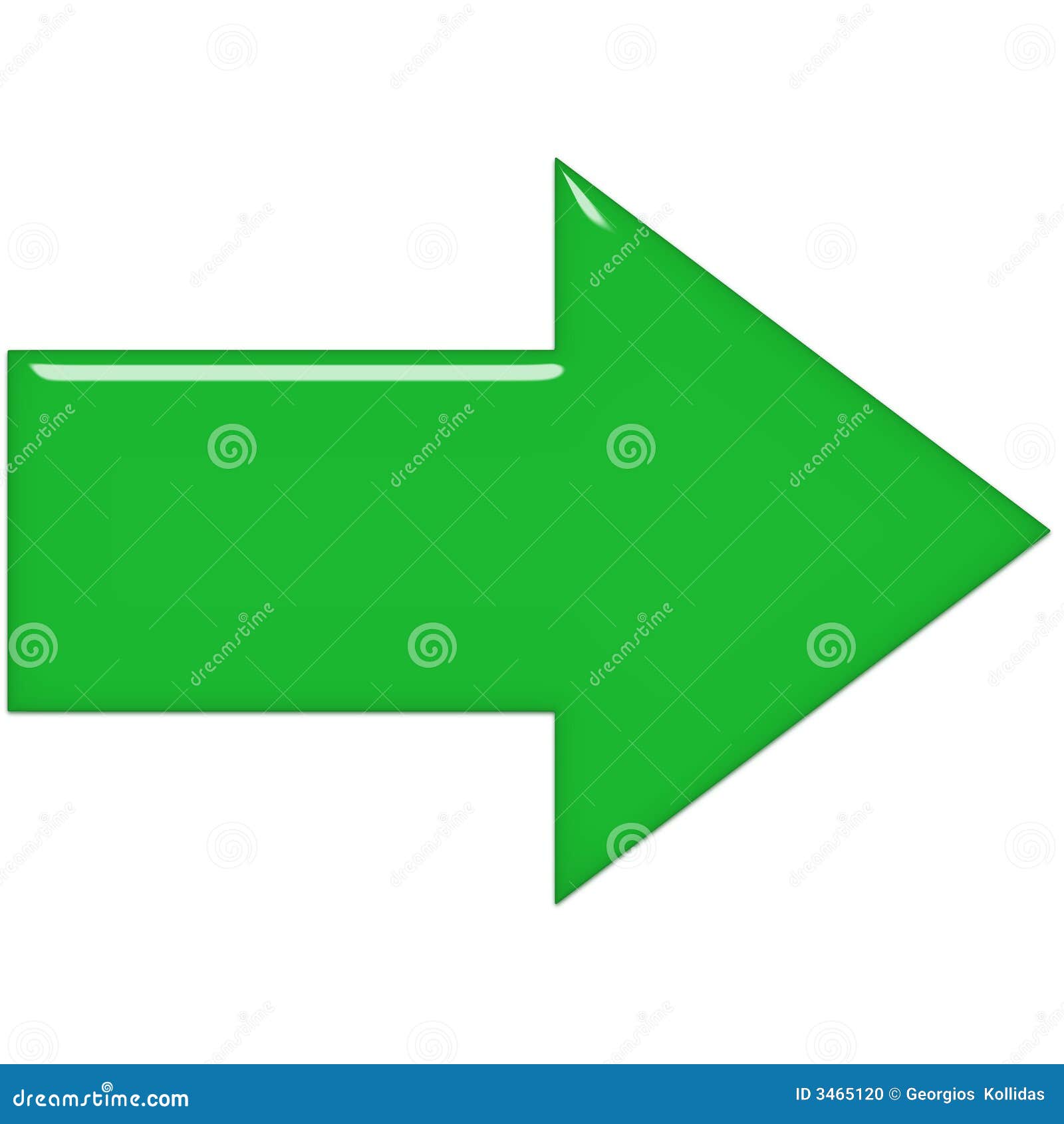 De Groene Pijl Van Het Glas Stock Illustratie - Illustration of knoop ...