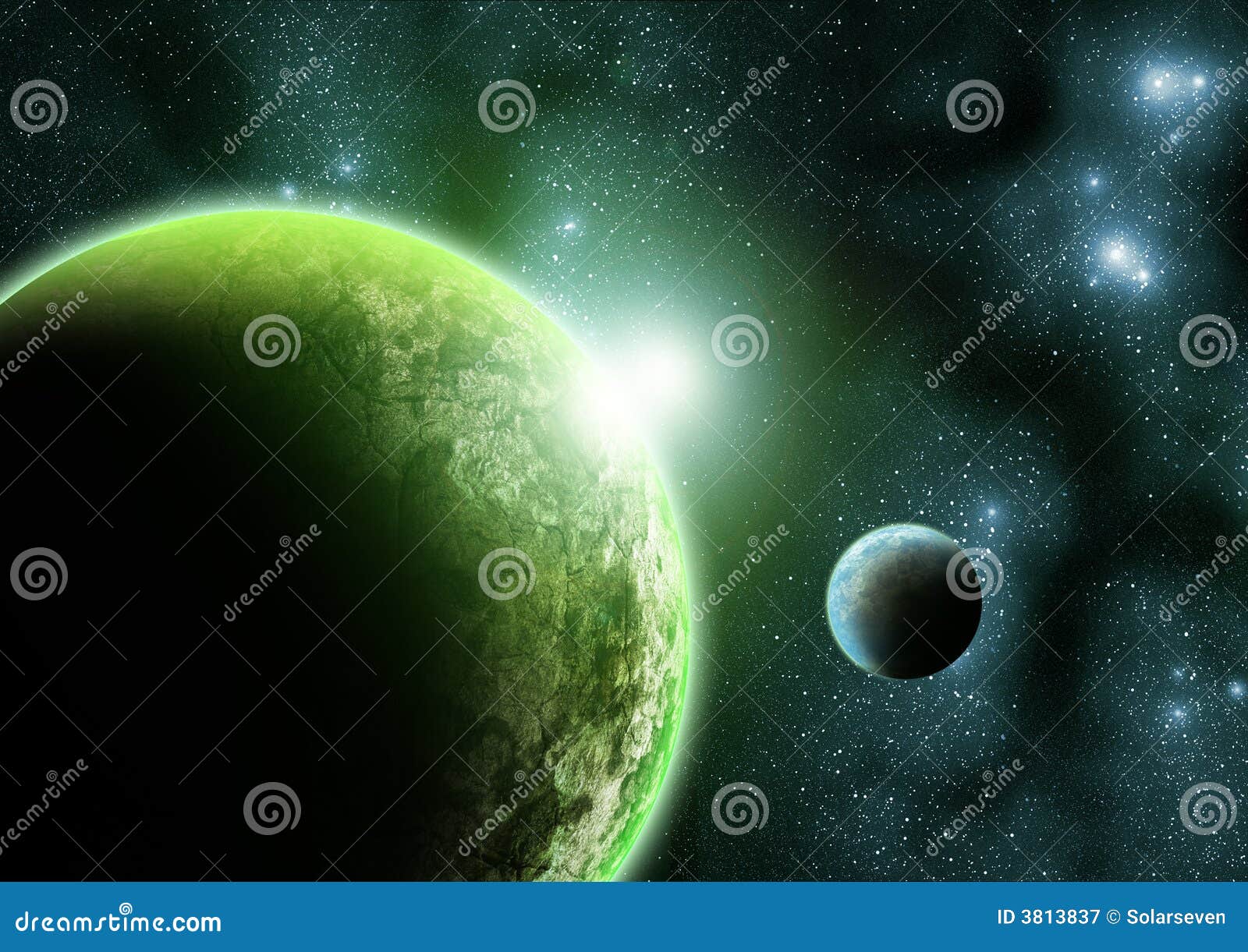De groene Planeet stock illustratie. Illustration of groen - 3813837