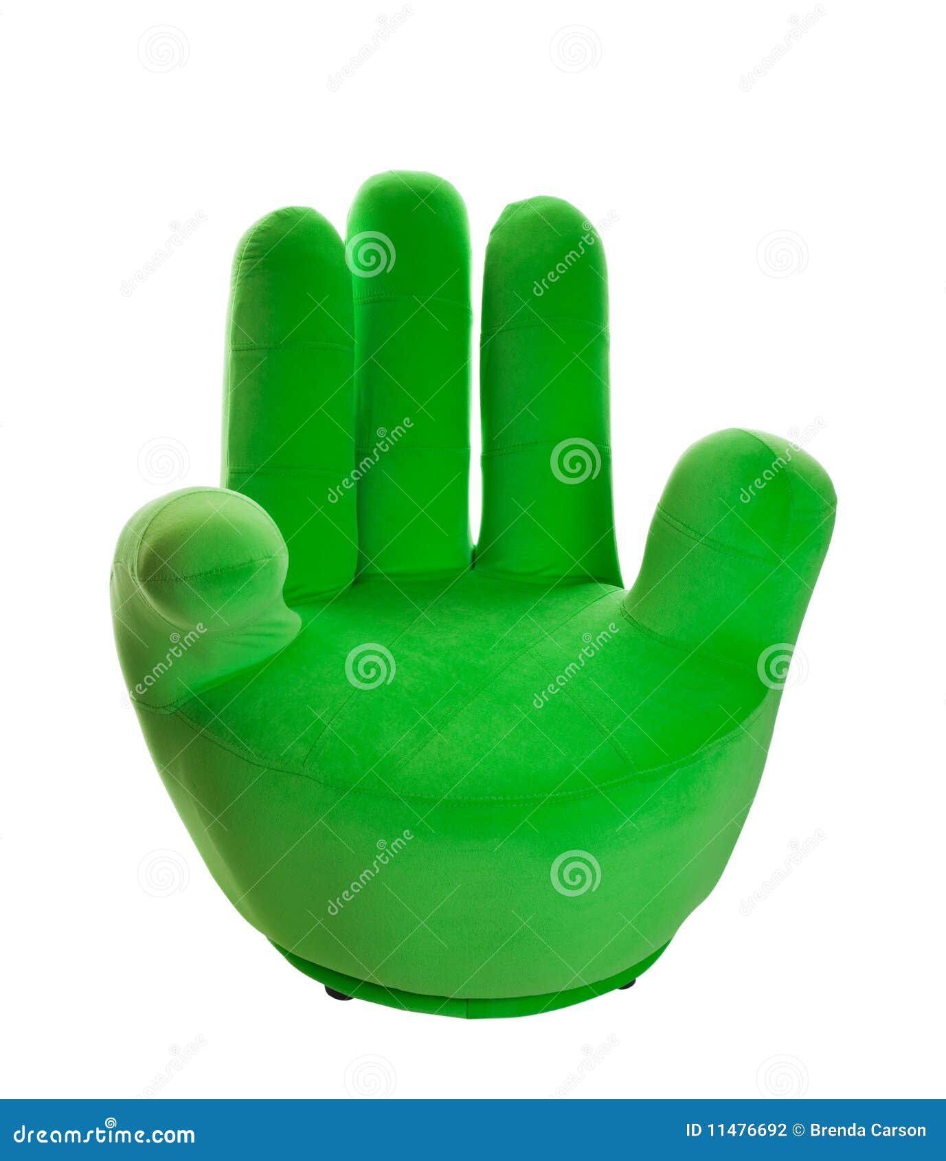 De Groene Stoel Van De Hand Stock Foto - Image of koel, stijl: 11476692