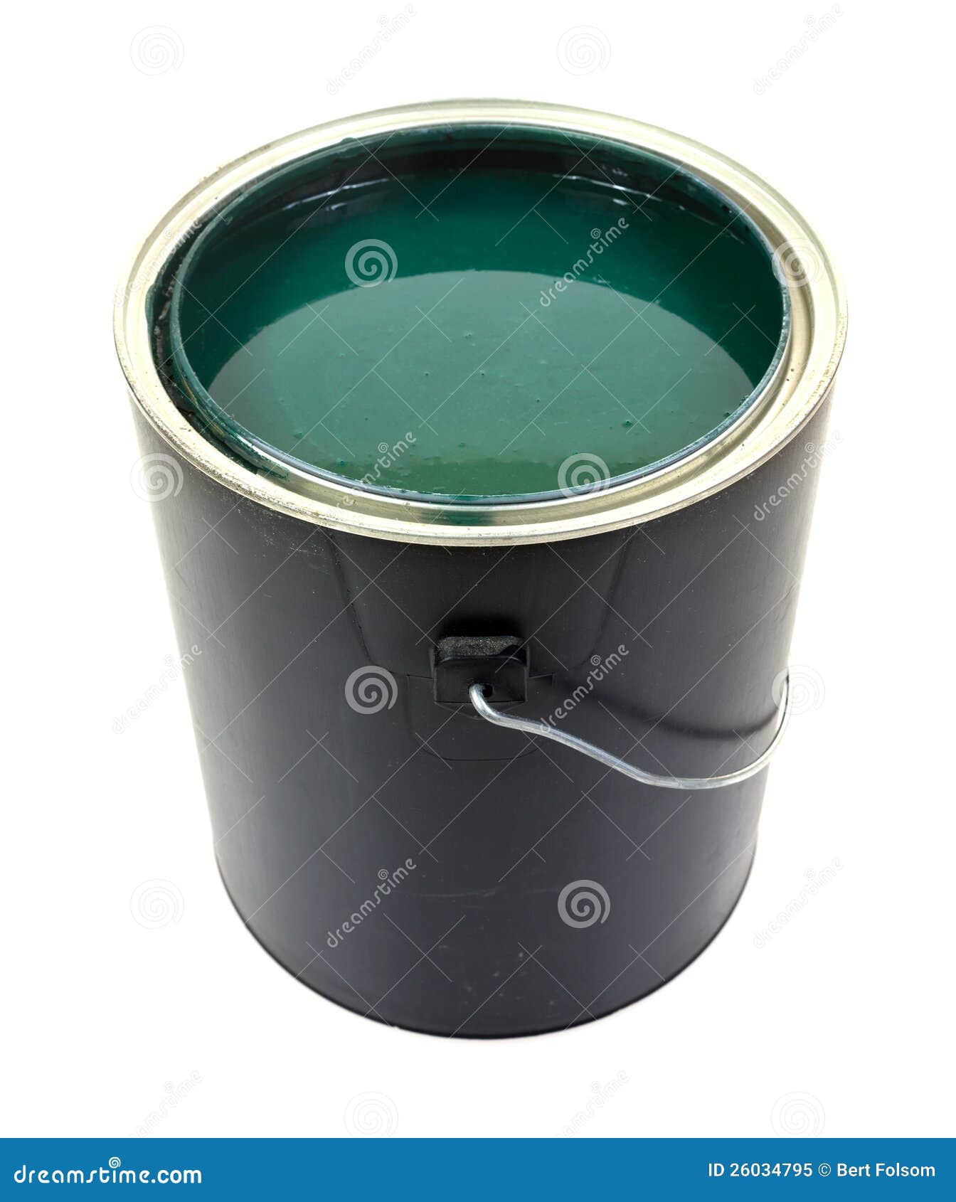 De Groene Verf in Gallon Kan Stock Afbeelding - Image of handvat ...
