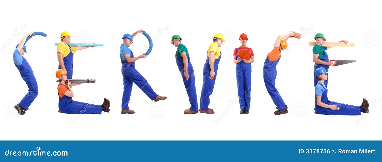 De groep van de dienst stock foto. Image of kleur, toebehoren - 3178736