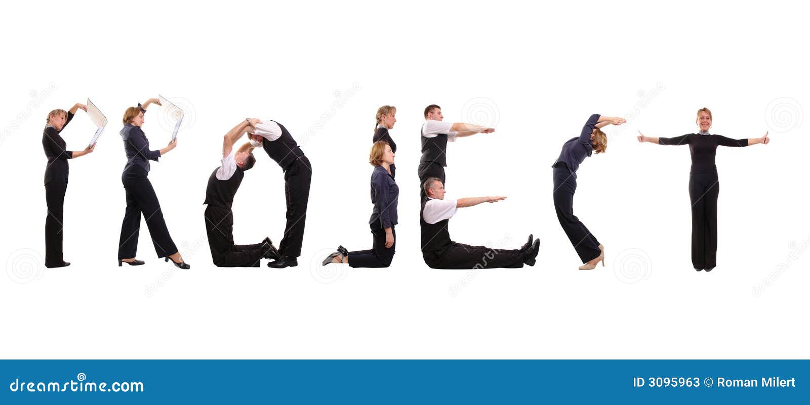 De groep van het project stock afbeelding. Image of menselijk - 3095963