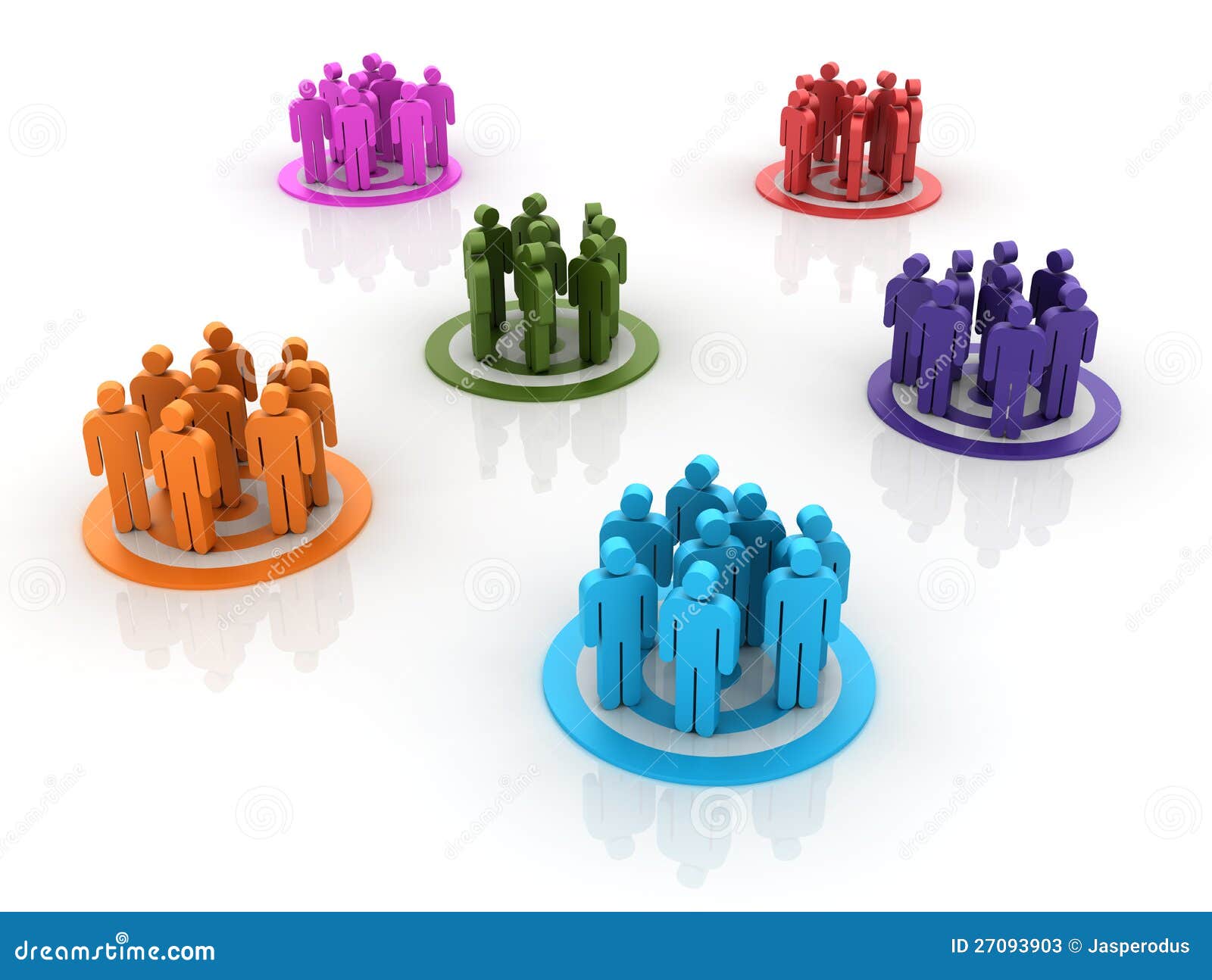 De Groepen Van Het Groepswerk Stock Illustratie - Illustration of ...