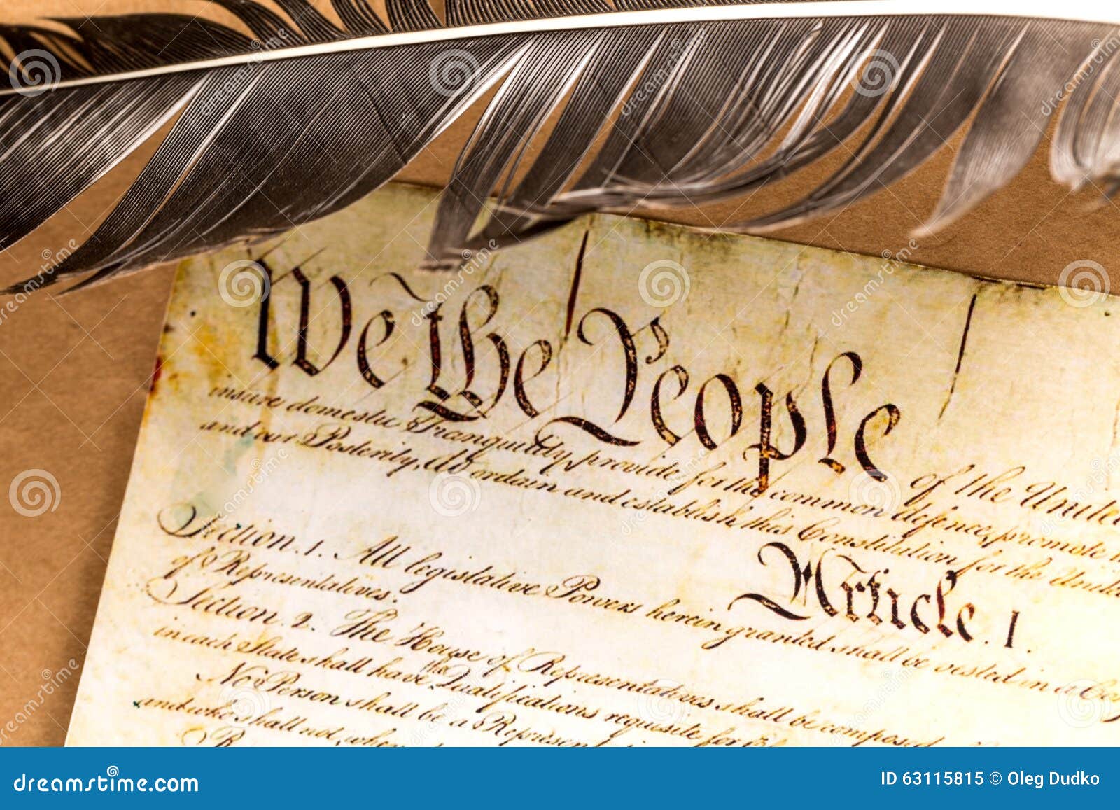 De Grondwet van de V.S. stock afbeelding. Image of veer - 63115815