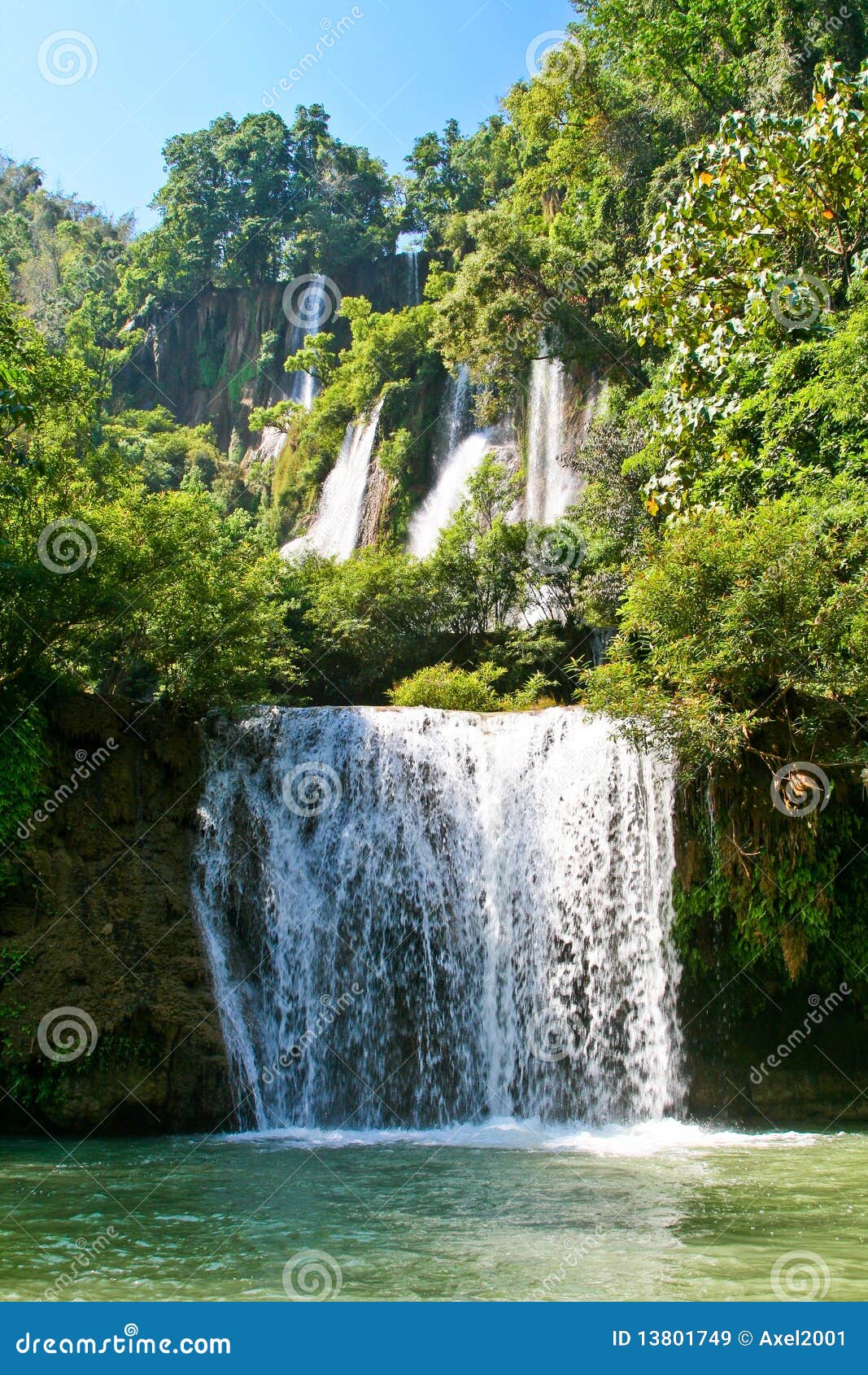 De Grootste Waterval in Thailand Stock Afbeelding - Image of waterval ...
