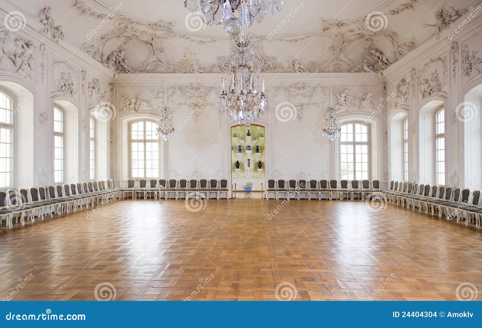 De Grote Balzaal Van De Zaal in Paleis Rundale Redactionele Stock ...