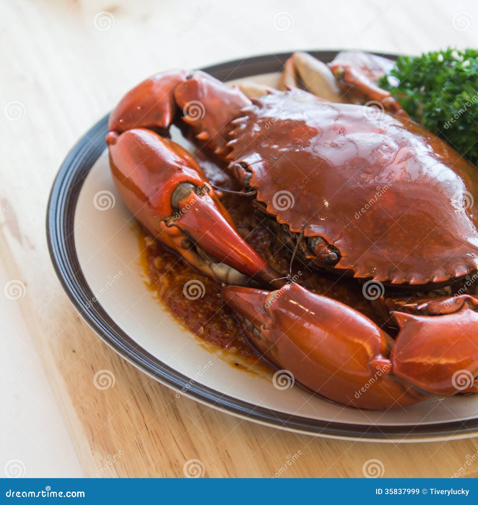 De Grote Krab Beweegt Spaanse Peper Stock Afbeelding - Image of smaak ...