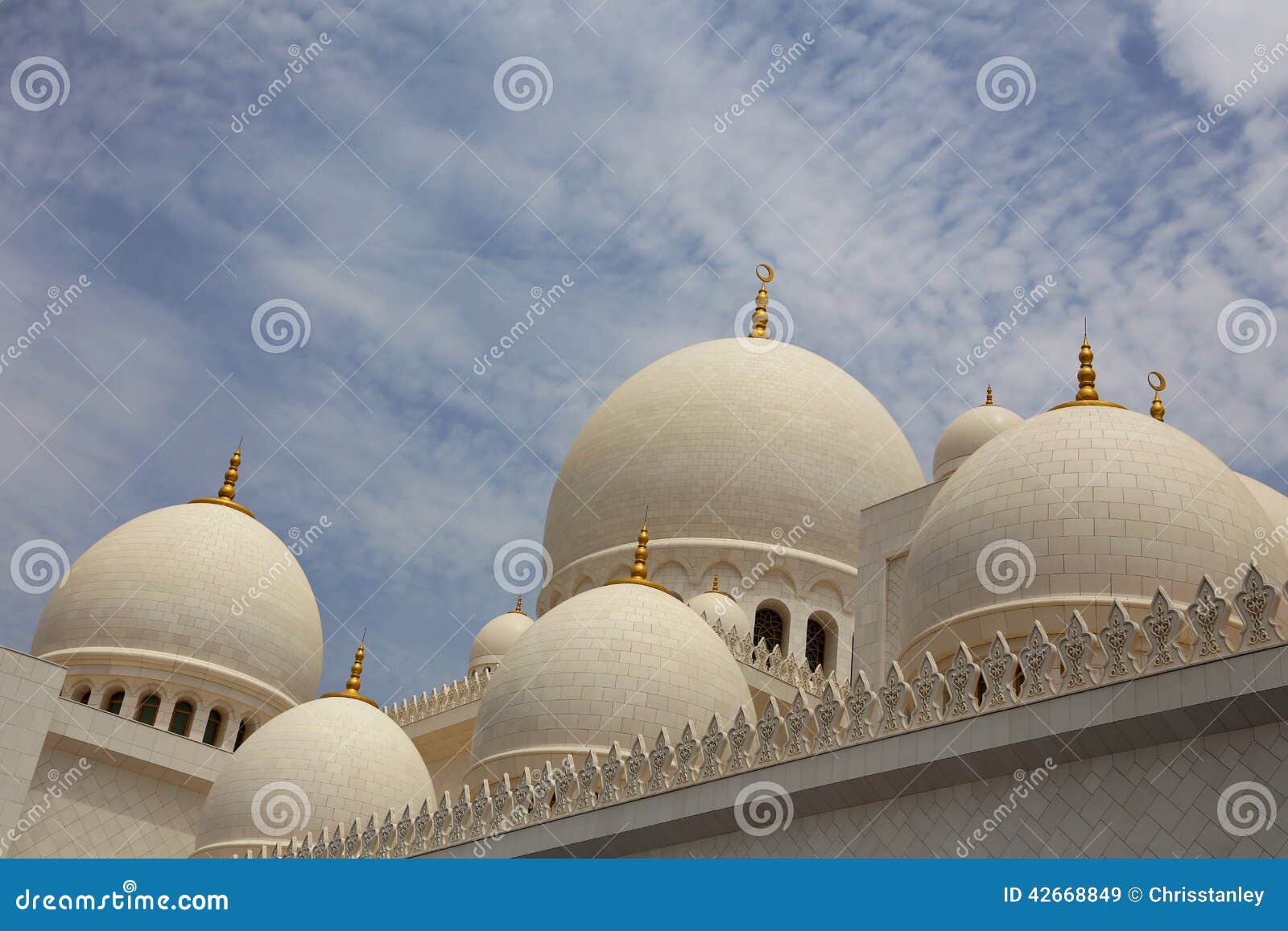 De Grote Moskee Van Zayed Van De Sjeik Stock Afbeelding - Image of ...