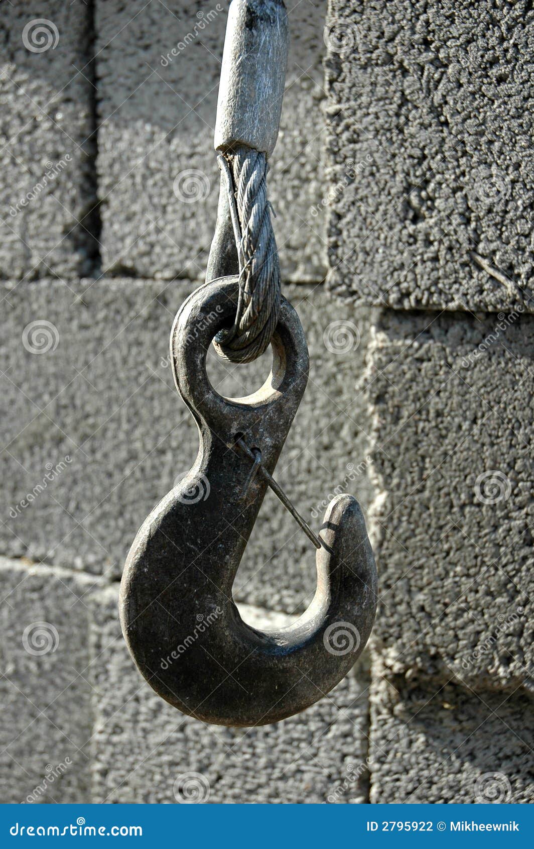 De haak van de kraan stock foto. Image of apparatuur, oppervlakte - 2795922