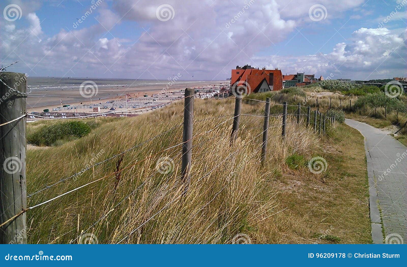 De Haan beach stock photo. Image of vacation, belgium - 96209178