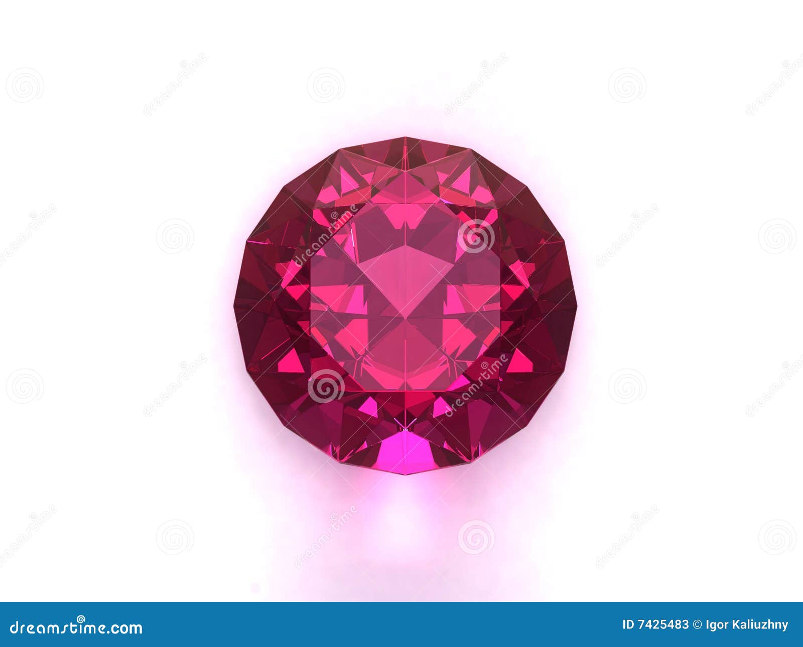 De Halfedelsteen Van Rodolite Stock Afbeelding - Image of granaat ...