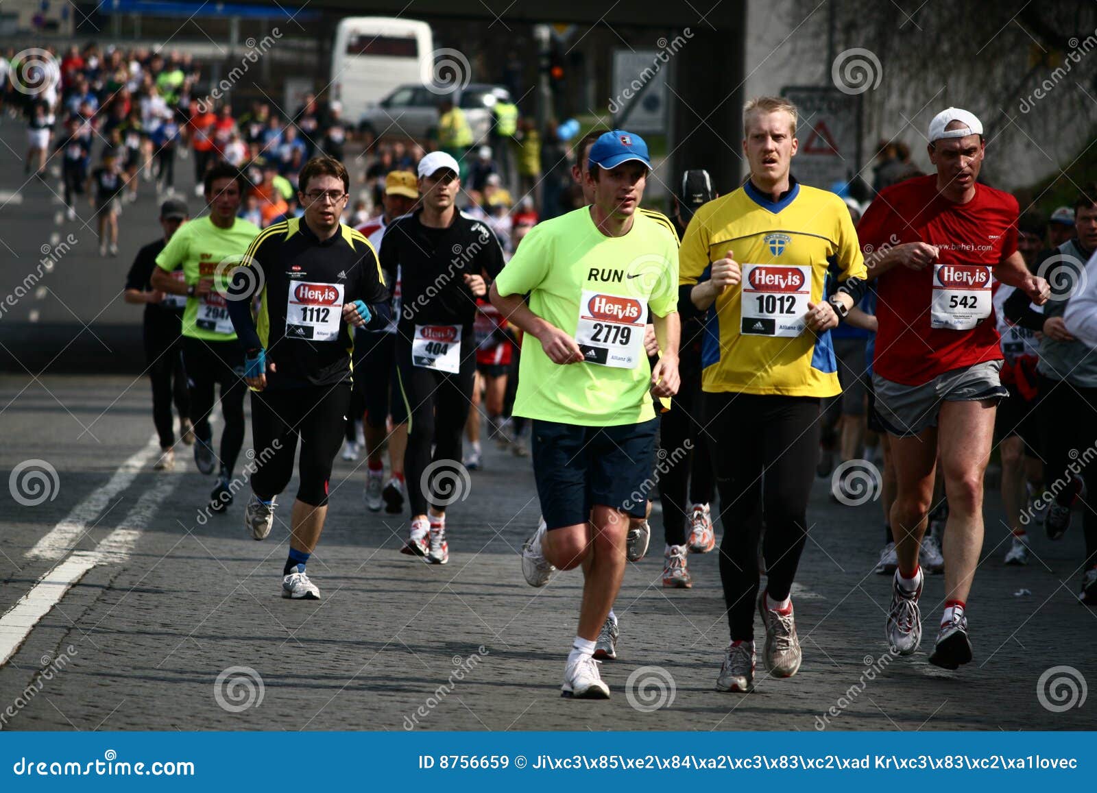 De Halve Marathon Van Praag Van Hervis Redactionele Stock Afbeelding ...