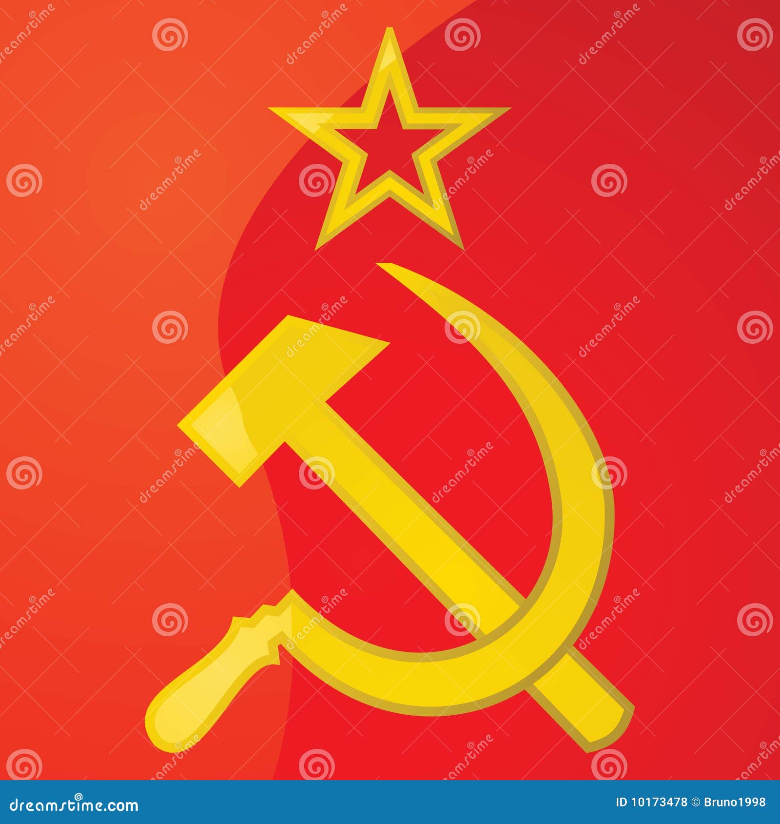 De Hamer En Sikkel Van De USSR Vector Illustratie - Illustration of ...