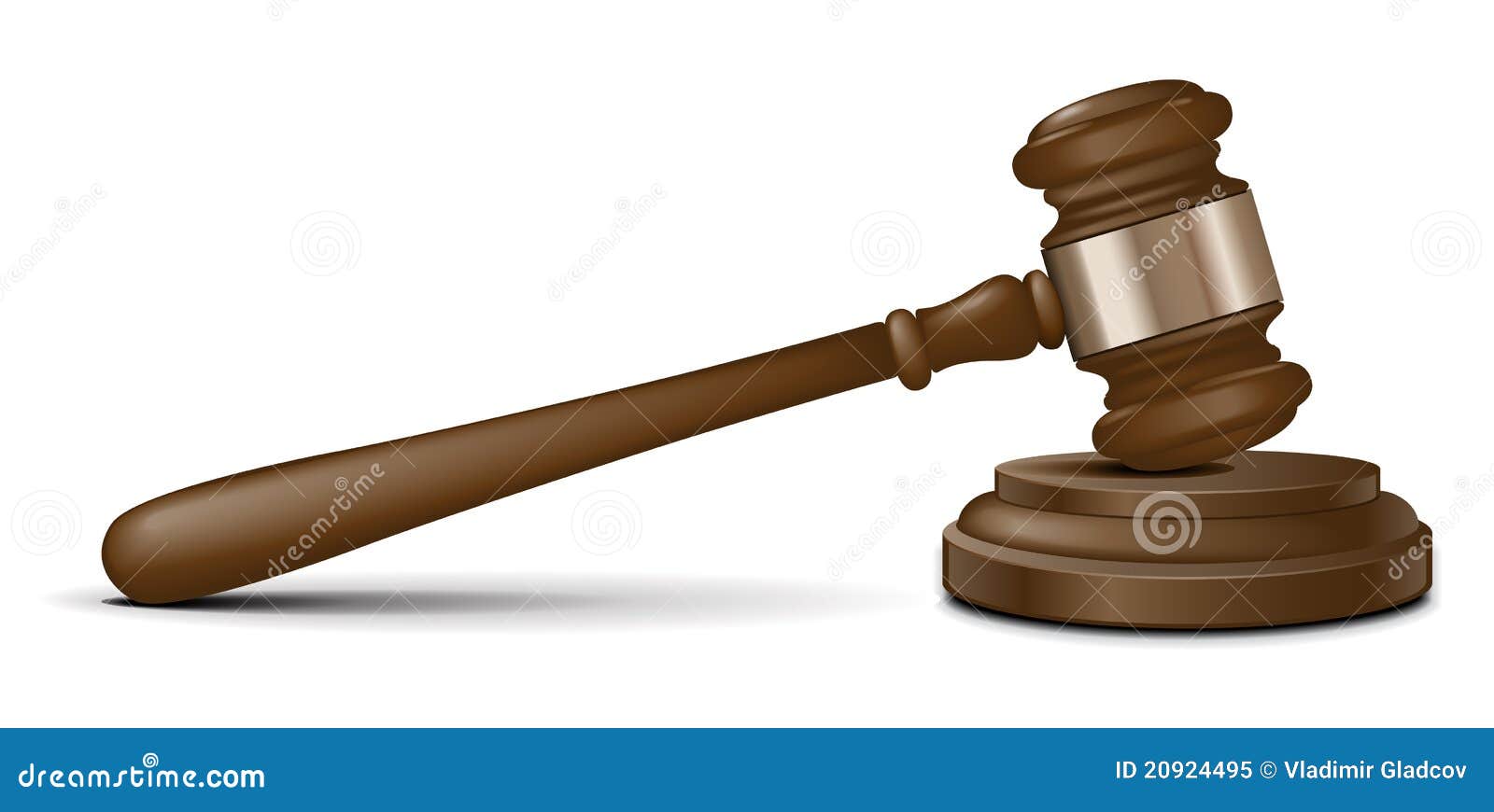 De hamer van de rechter vector illustratie. Illustration of zaken ...