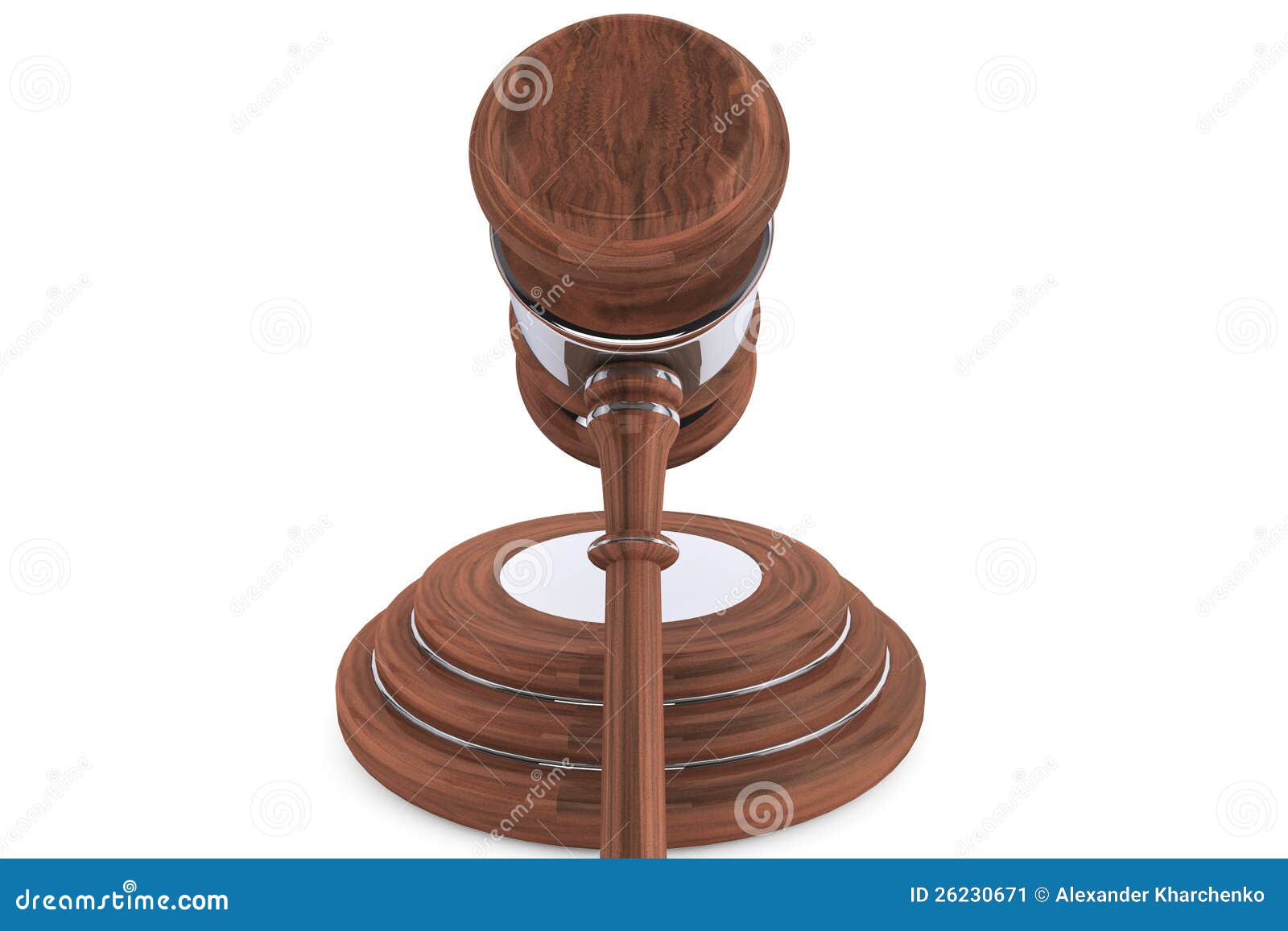 De Hamer Van De Rechter En Correct Blok Stock Afbeelding - Illustration ...