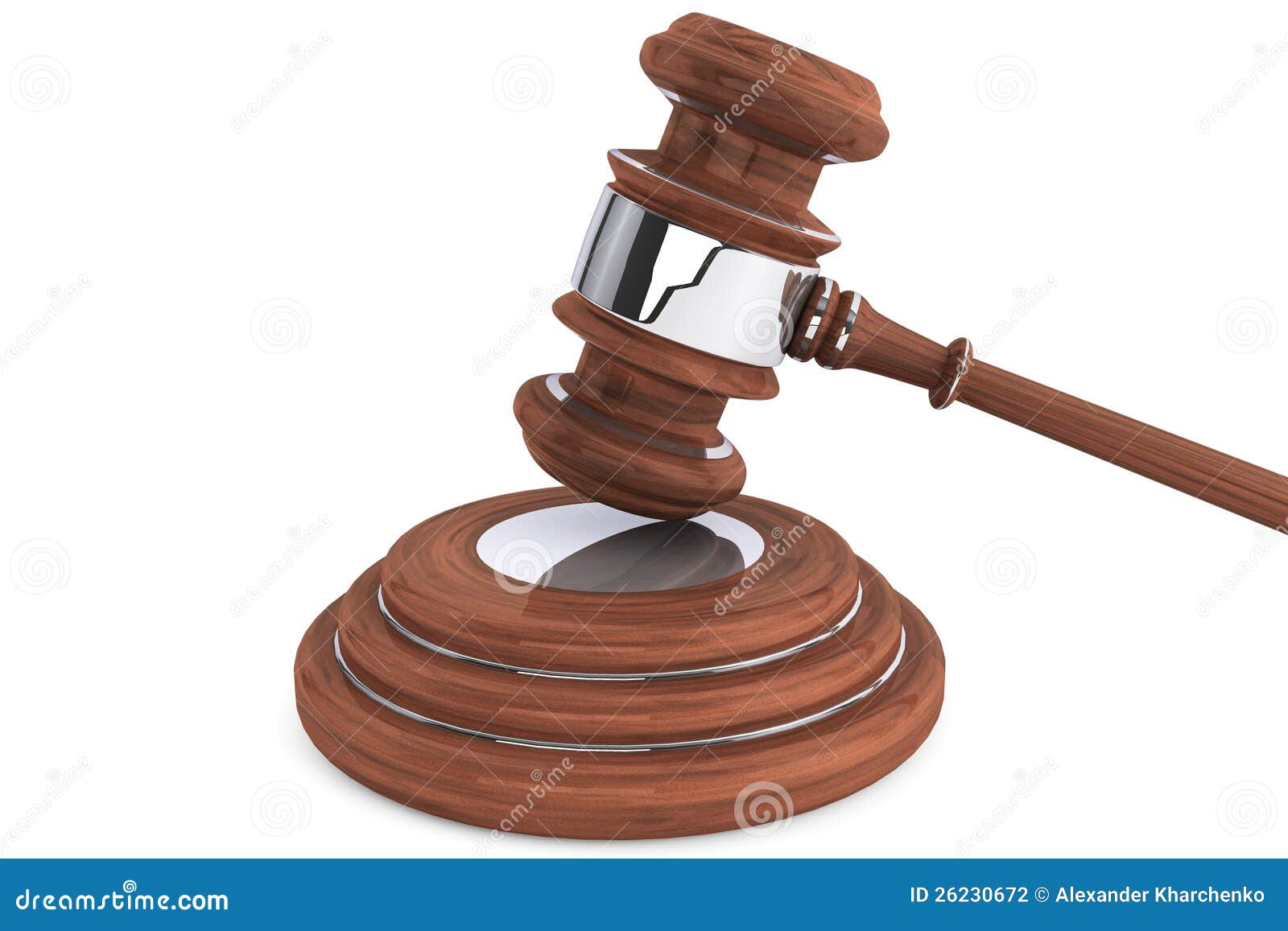 De Hamer Van De Rechter En Correct Blok Stock Illustratie ...