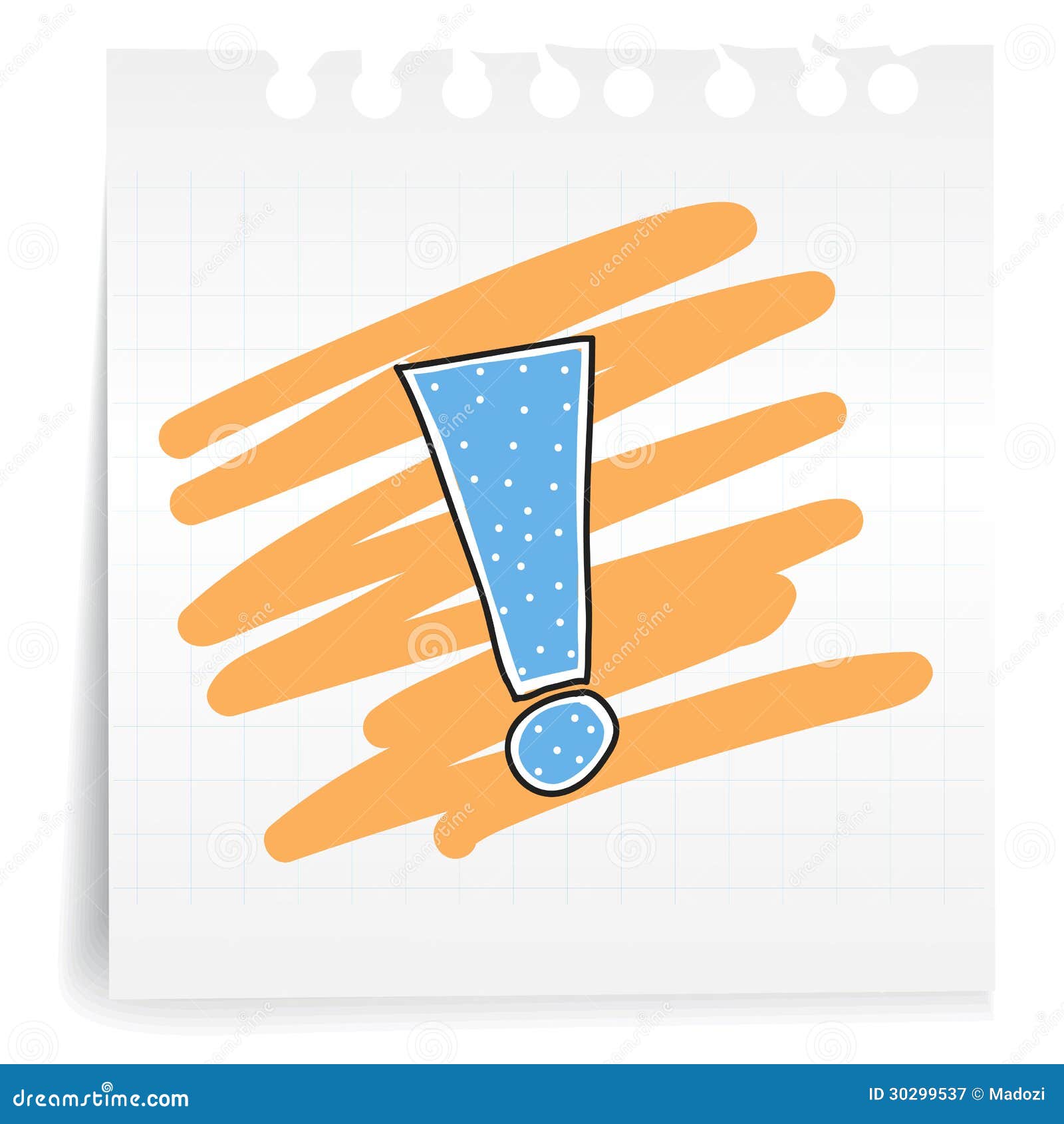 Het Teken Van De Uitroep Op Document Nota Vector Illustratie ...