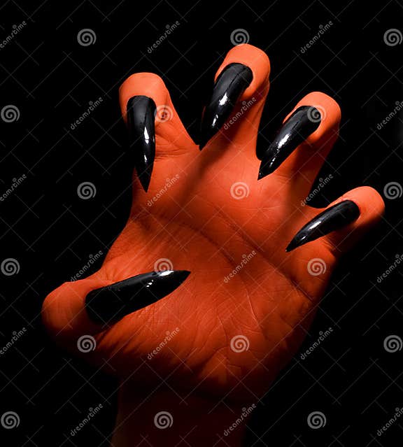 De hand van de duivel stock afbeelding. Image of vrees - 4552899