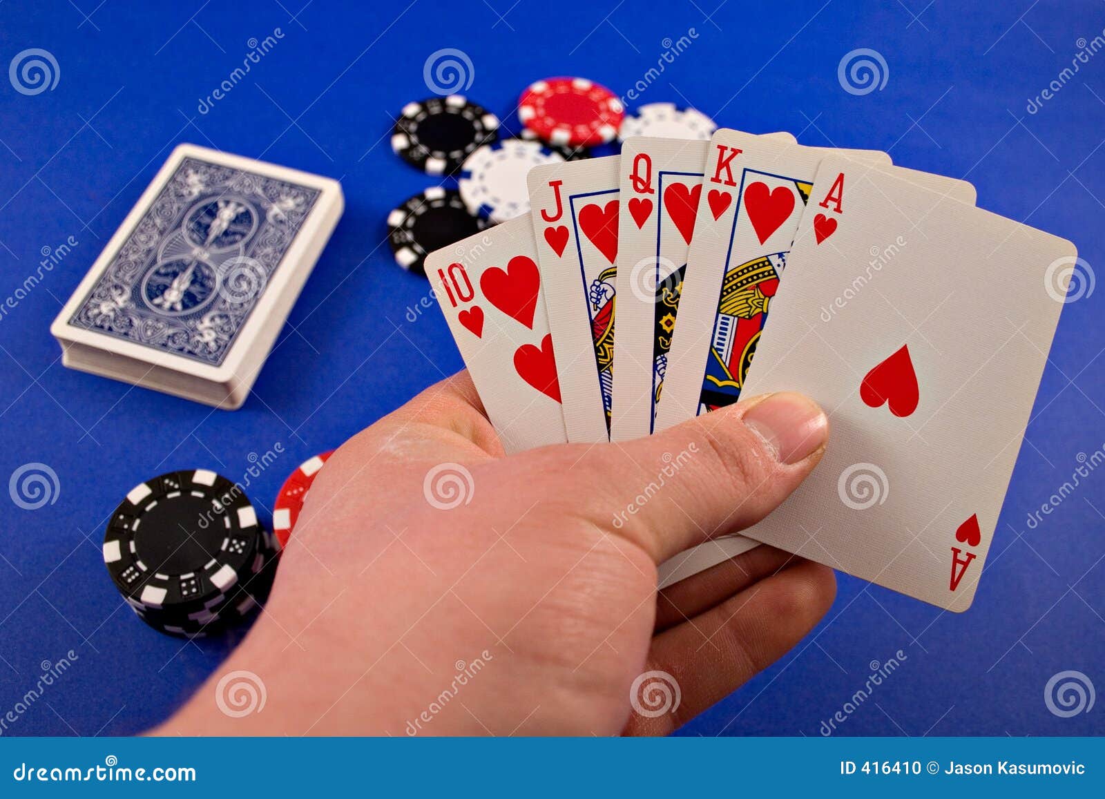 De Hand van de pook stock foto. Image of casino, weddenschap - 416410