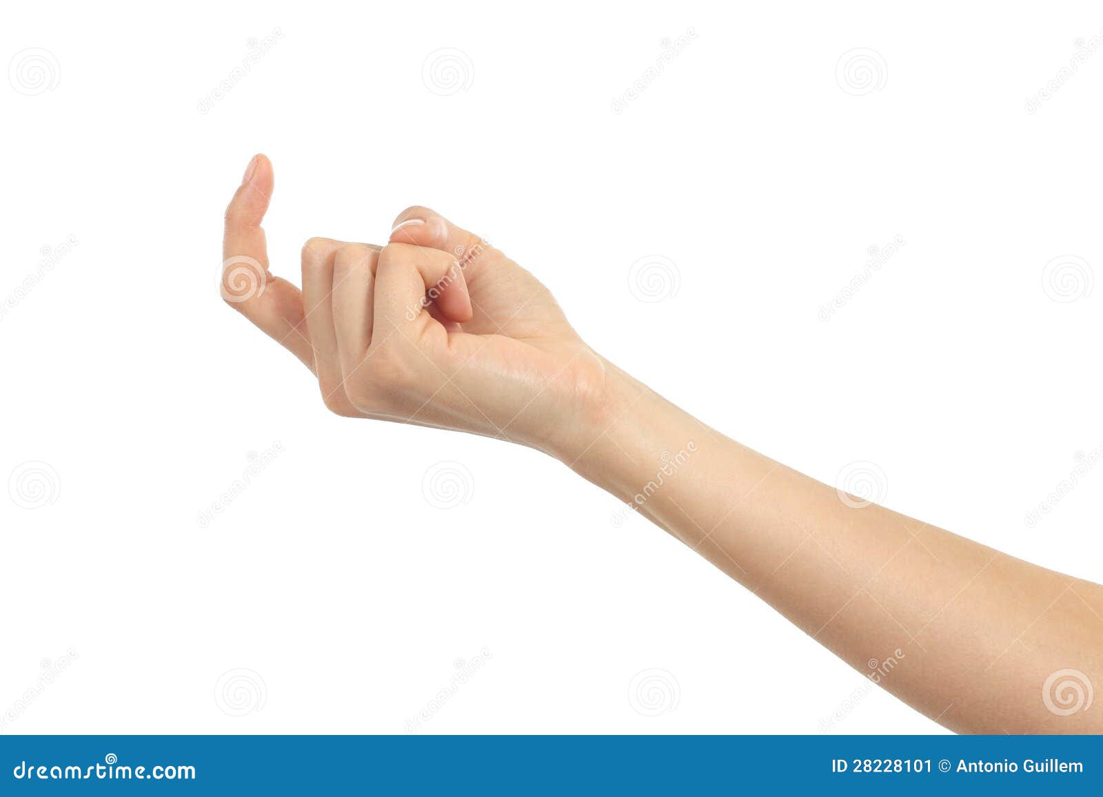 De Hand Van De Vrouw Het Wenken Stock Afbeelding - Image of volwassen ...