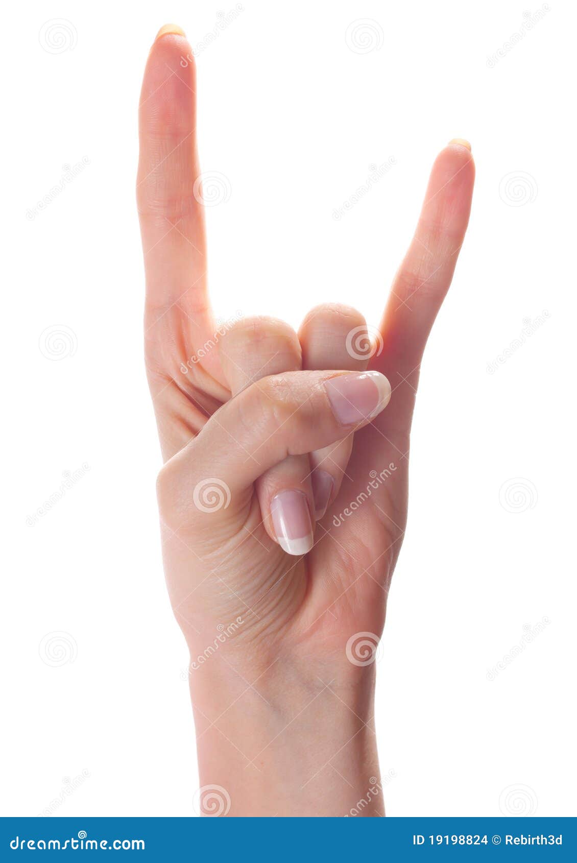 De handgebaar van hoornen stock foto. Image of macht - 19198824